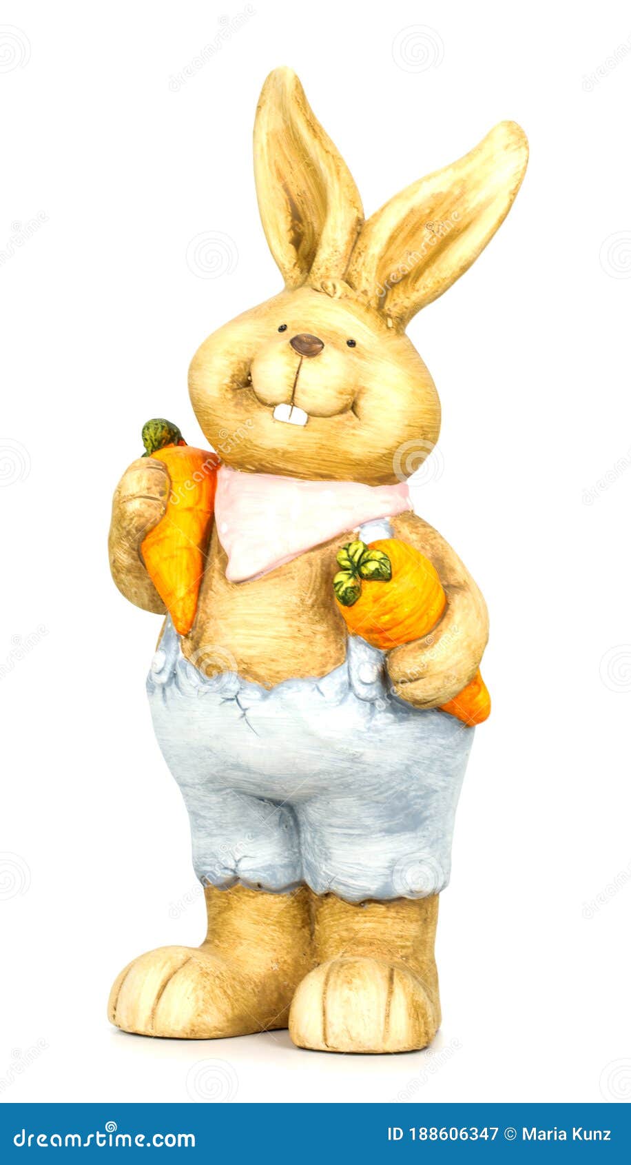 Easter Bunny on a White Background Stock Illustration - Illustration of ...