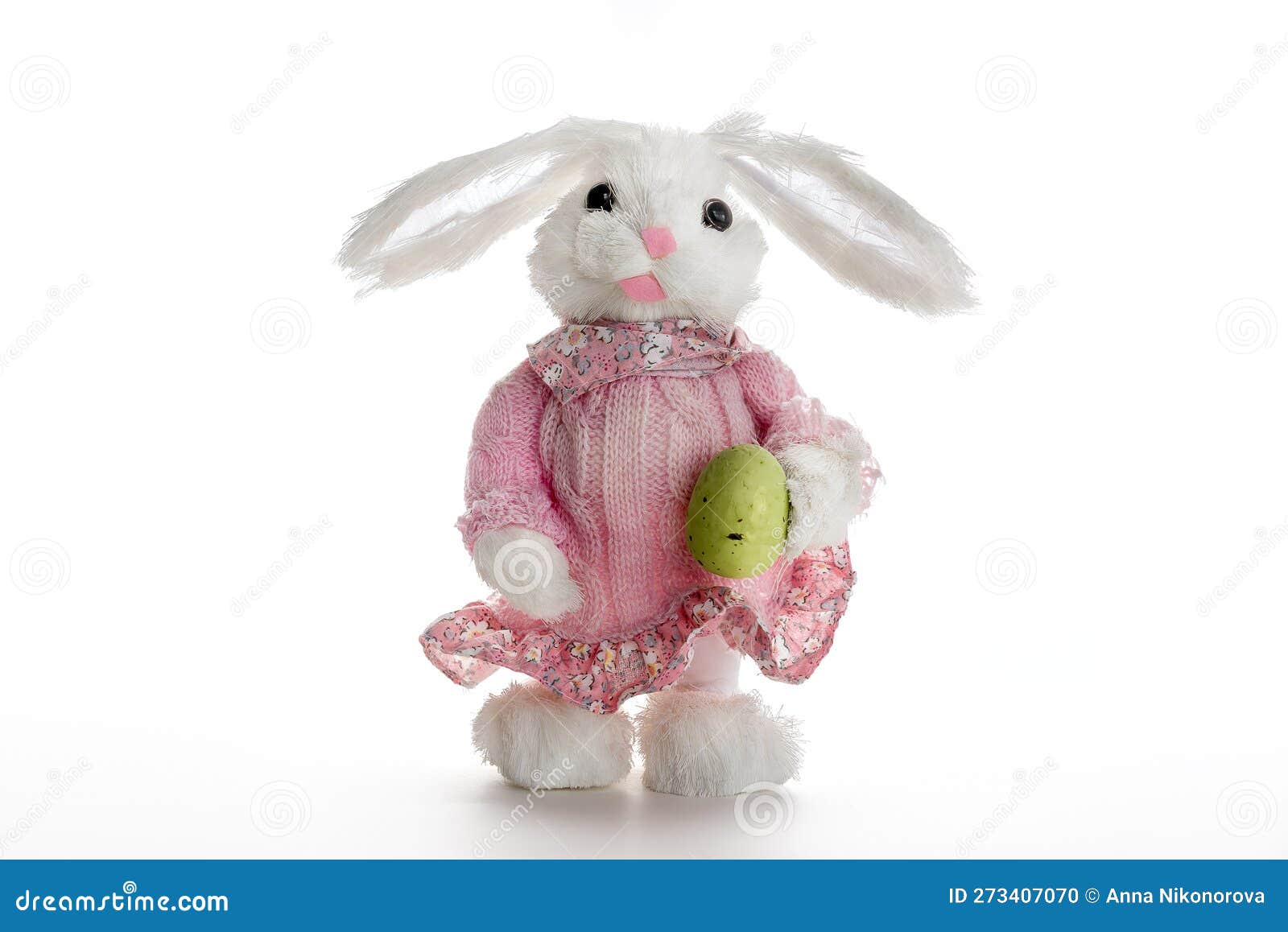 Easter Bunny on a White Background. Stock Photo - Image of design ...