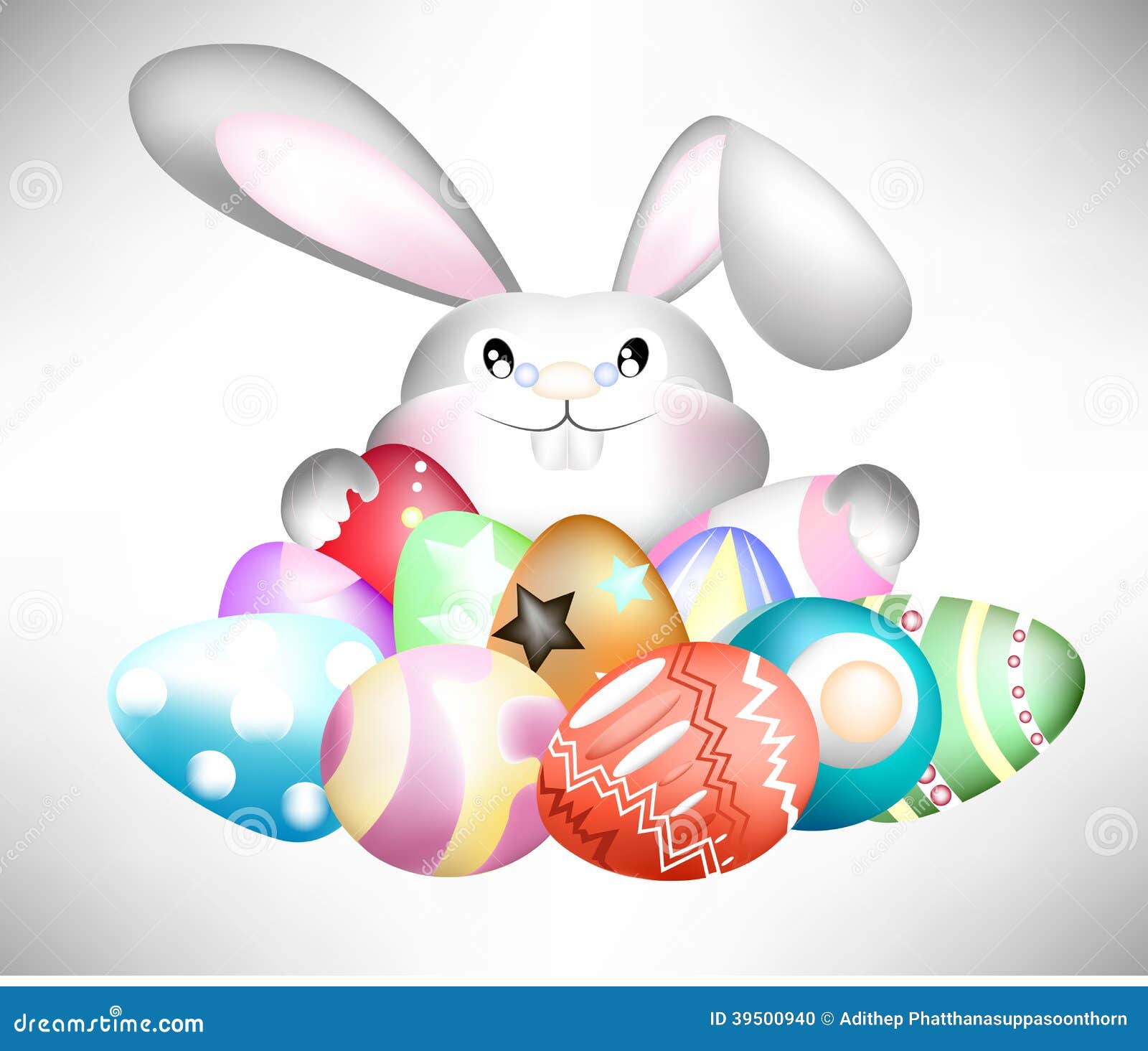 Easter Buny Line Drawing, Vector Illustration | CartoonDealer.com #238084154