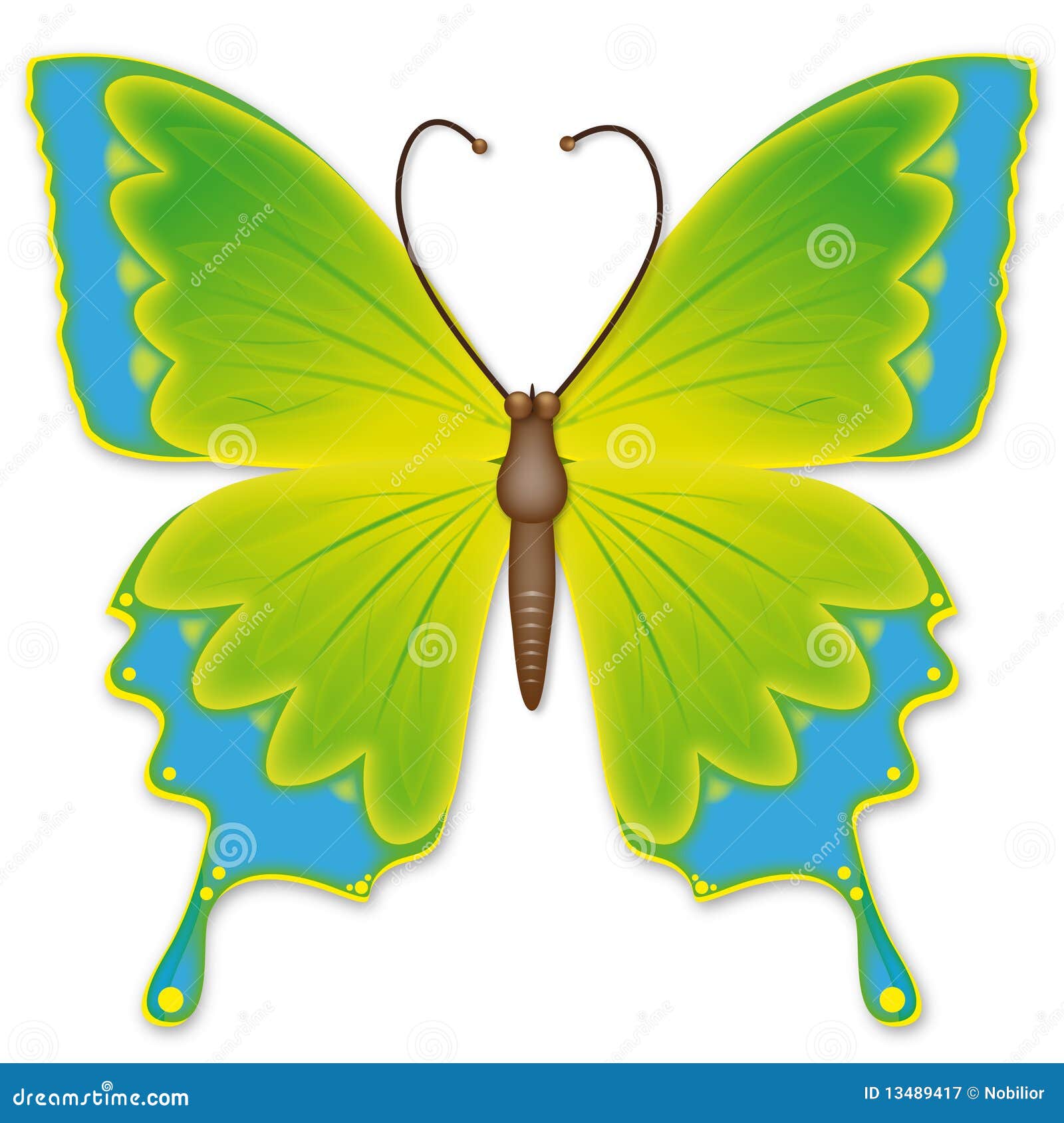 Easter butterfly stock vector. Illustration of isolated - 13489417