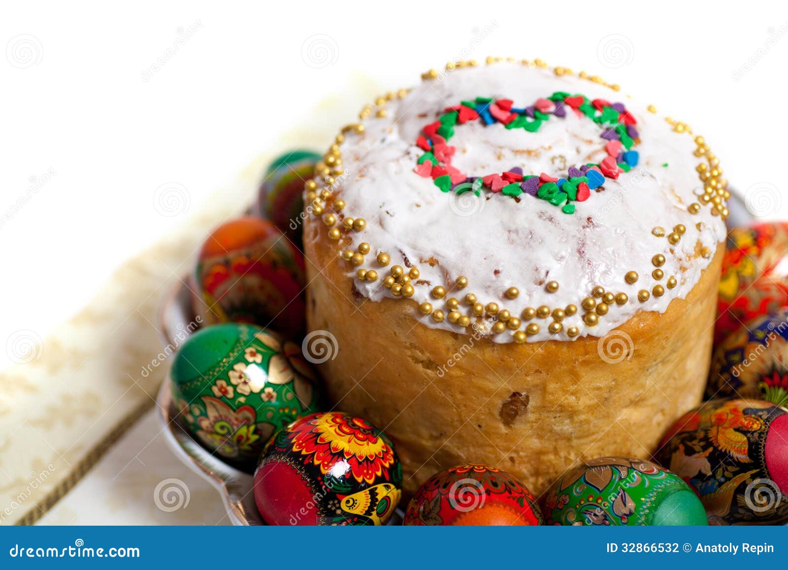 Easter cake kulich stock photo. Image of food, white - 32866532