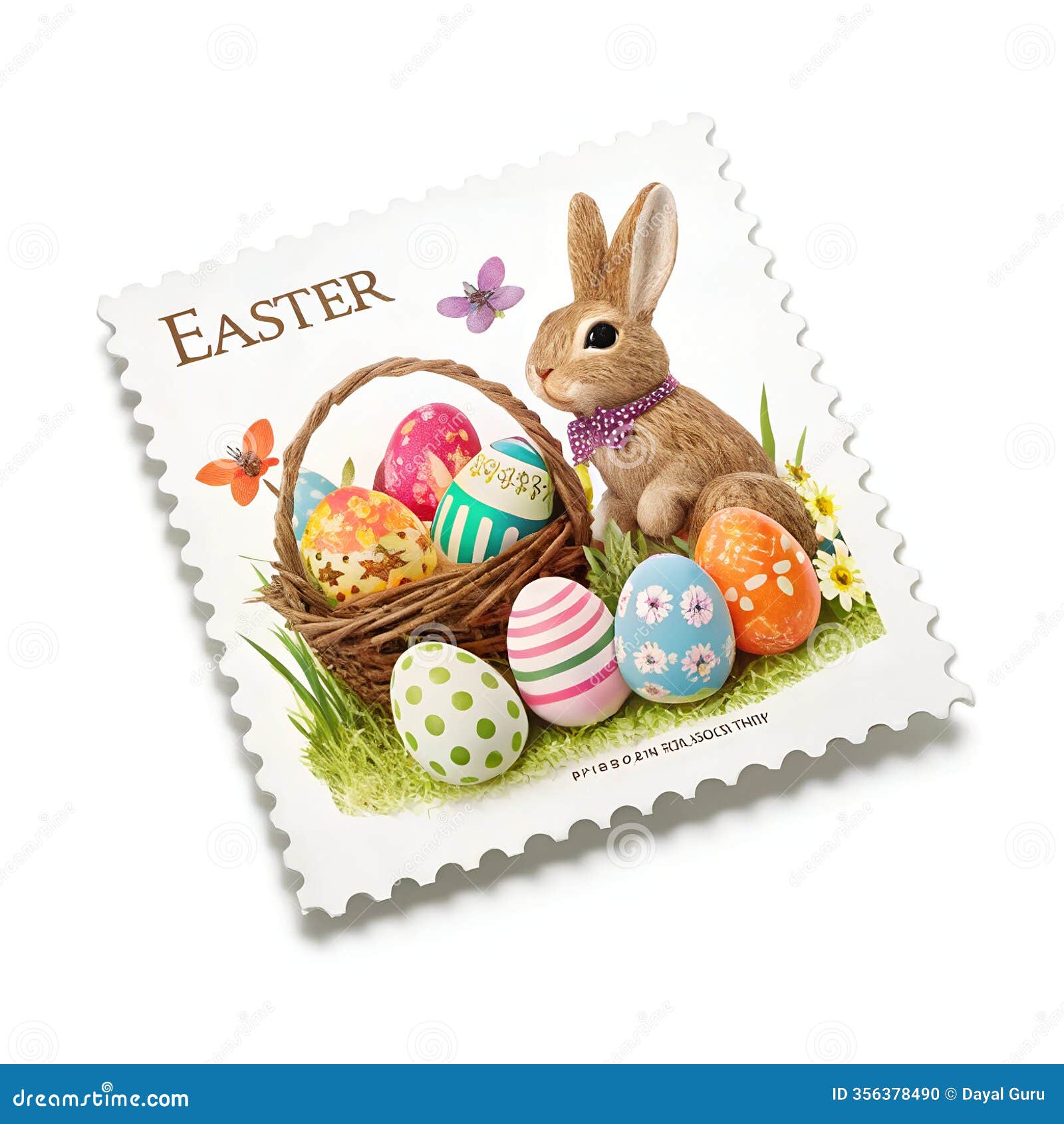 Easter Campaign Stamp stock illustration. Illustration of stamp - 356378490