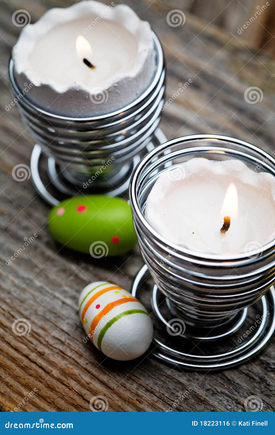 Easter candles stock photo. Image of color, burning, colored - 18223116