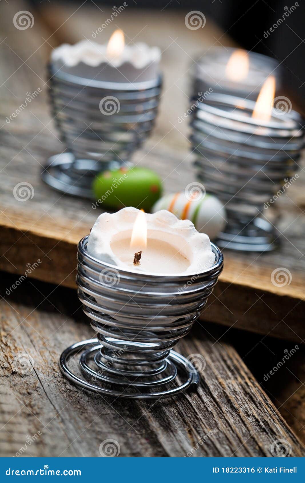 Easter candles stock photo. Image of happy, celebrate - 18223316