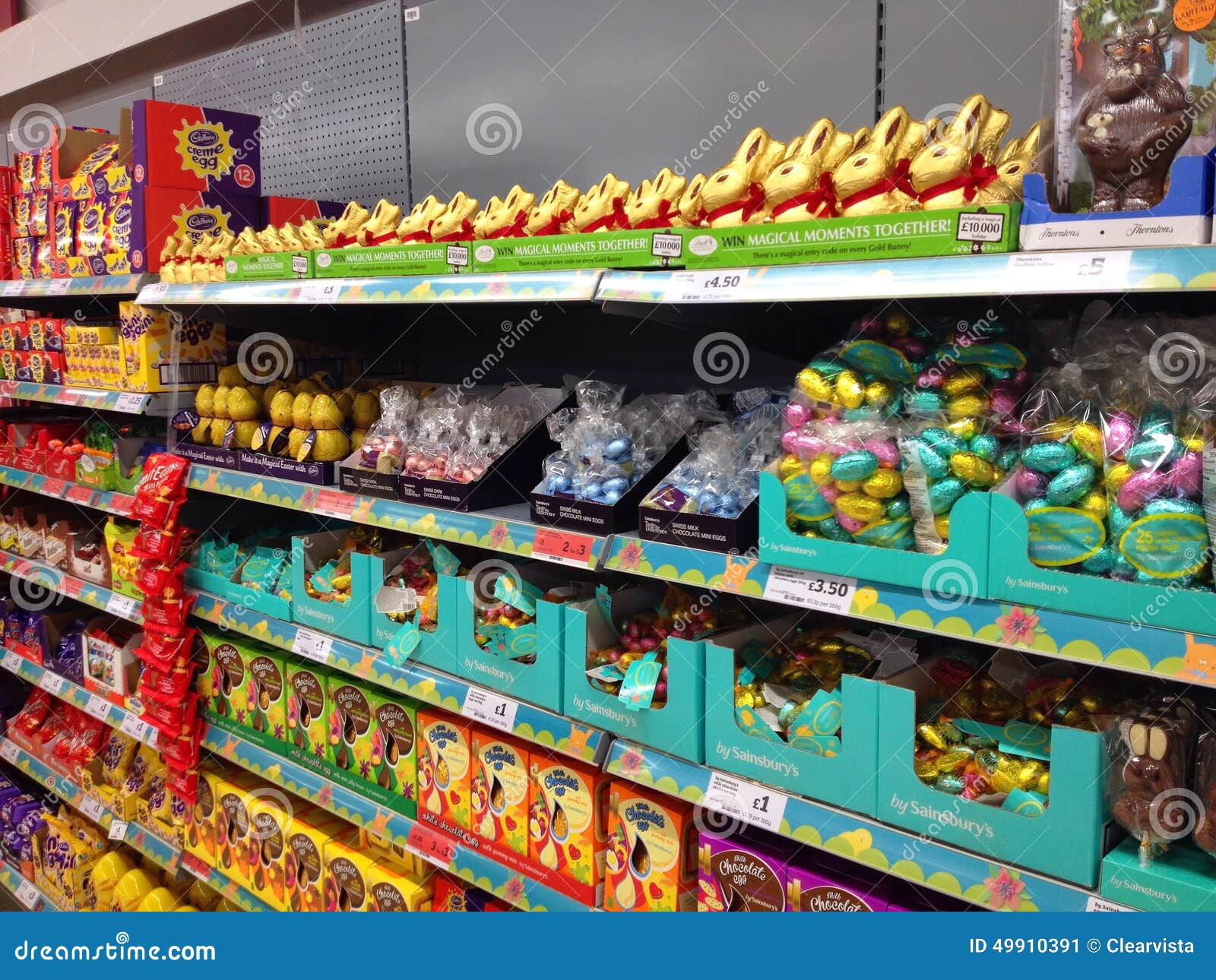 Easter Candy On Supermarket Shelves Editorial Photo | CartoonDealer.com ...