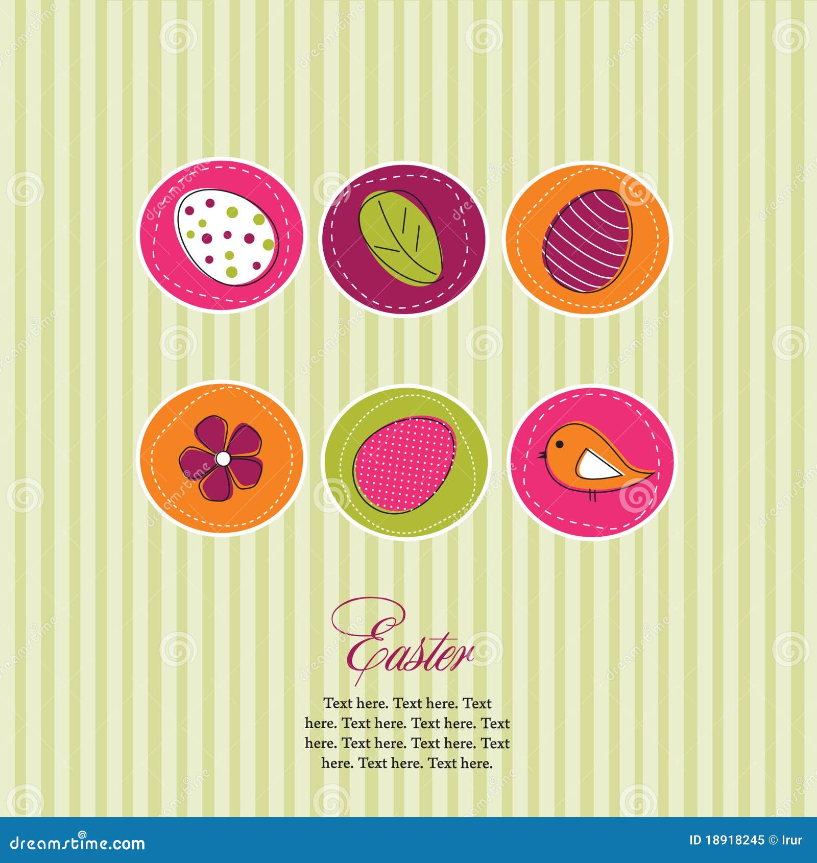 Easter card stock vector. Illustration of icon, card - 18918245