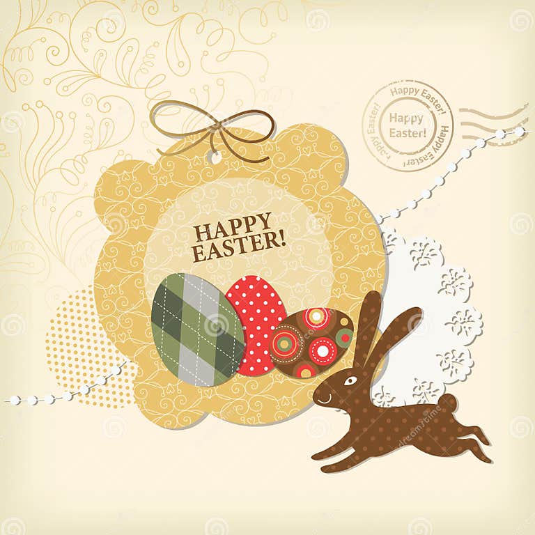 Easter card stock vector. Illustration of celebration - 23493321