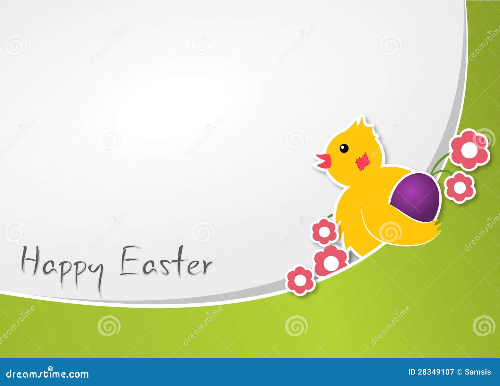 Easter Card stock vector. Illustration of spring, easter - 28349107