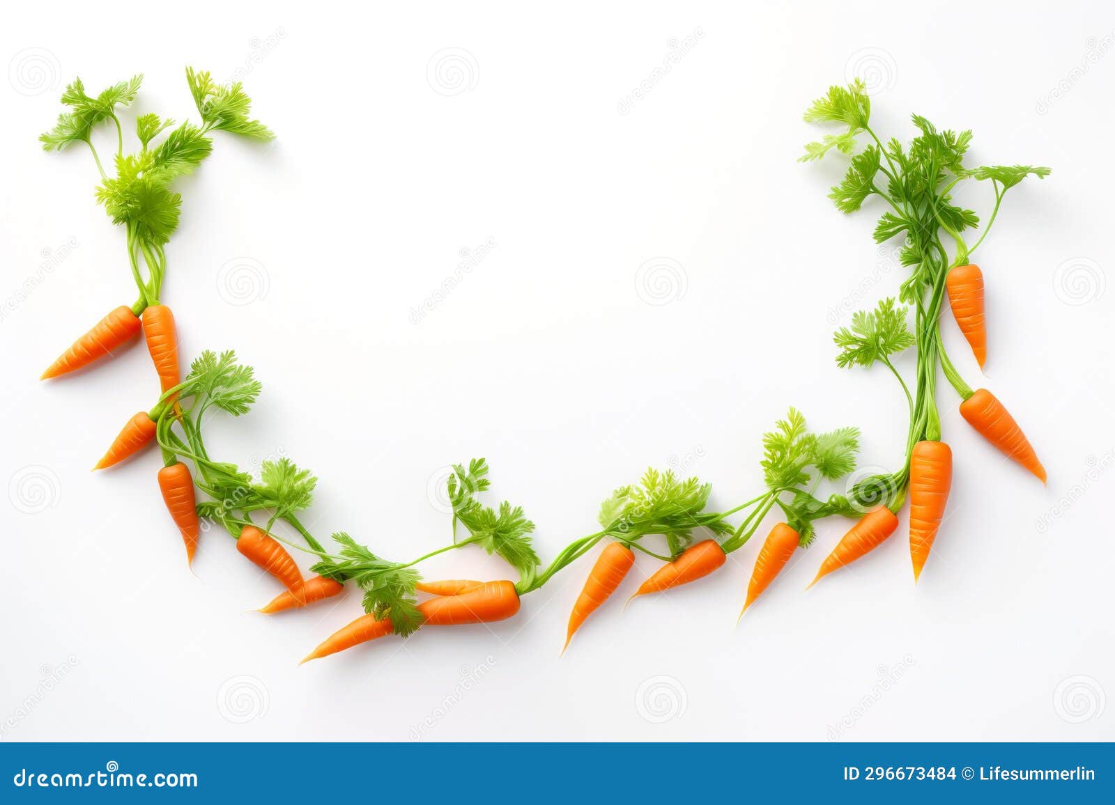 Easter Carrots Garland Isolated on White Stock Photo - Image of decor ...