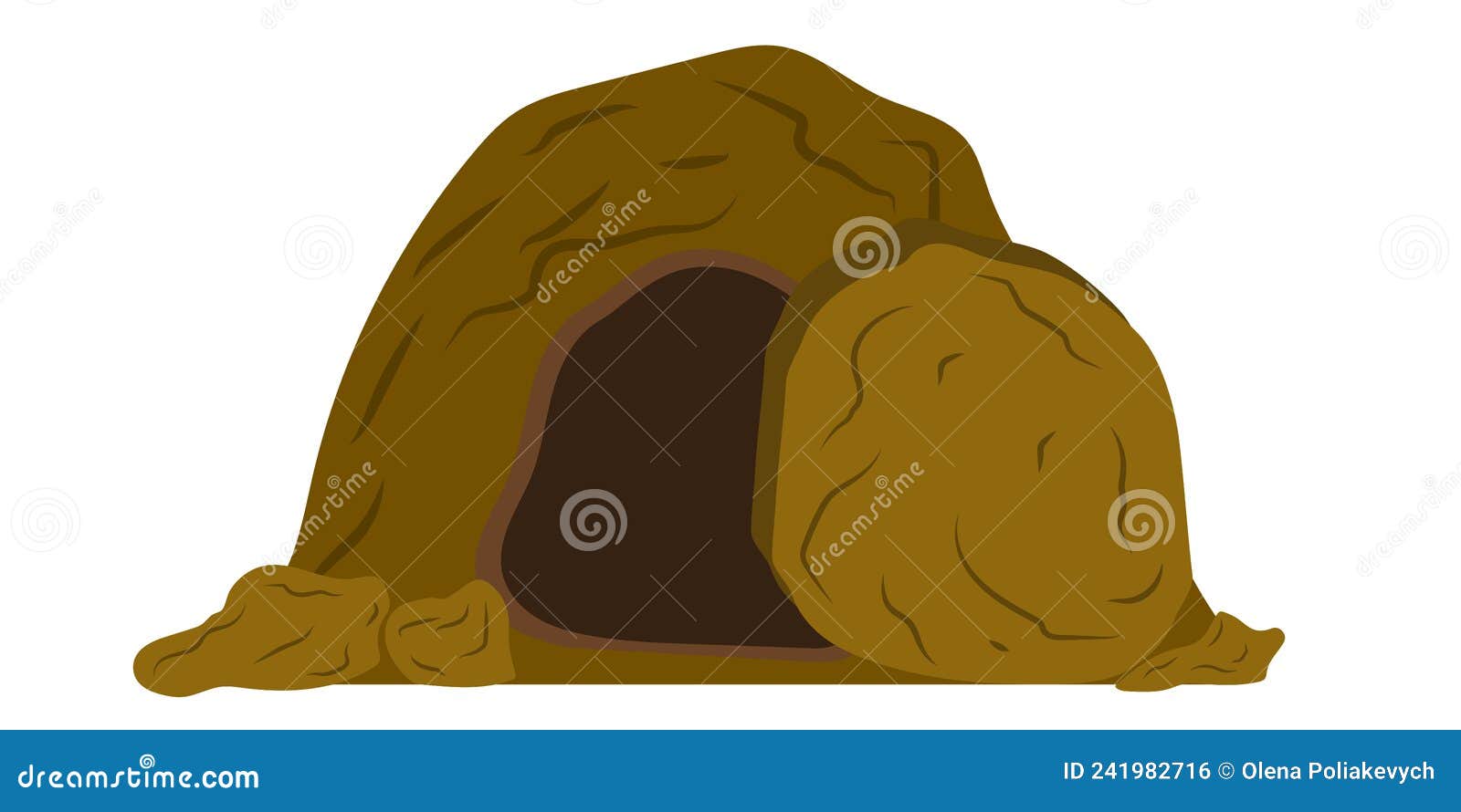 Easter Cave Poster Sketch. Easter Background. Empty Cave. Vector ...