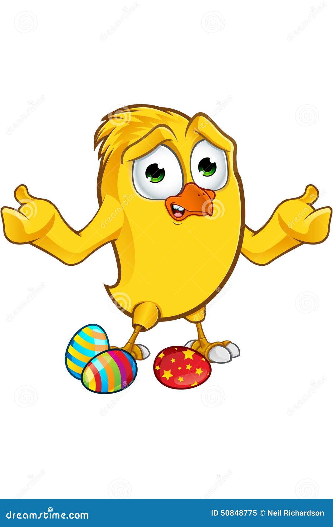 Easter Chick Character stock vector. Illustration of cartoon - 50848775