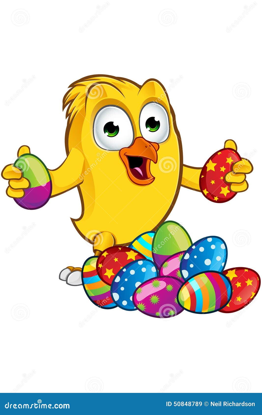 Easter Chick Character stock vector. Illustration of feather - 50848789