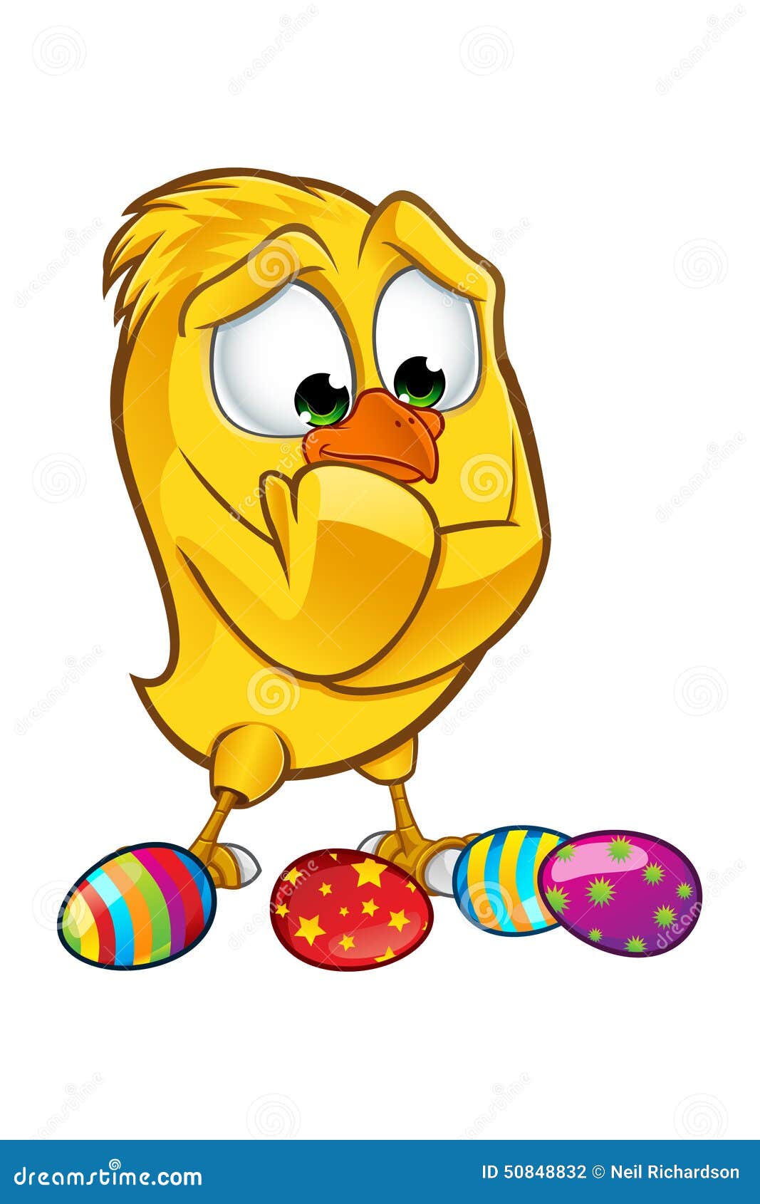 Easter Chick Character stock vector. Illustration of spring - 50848832