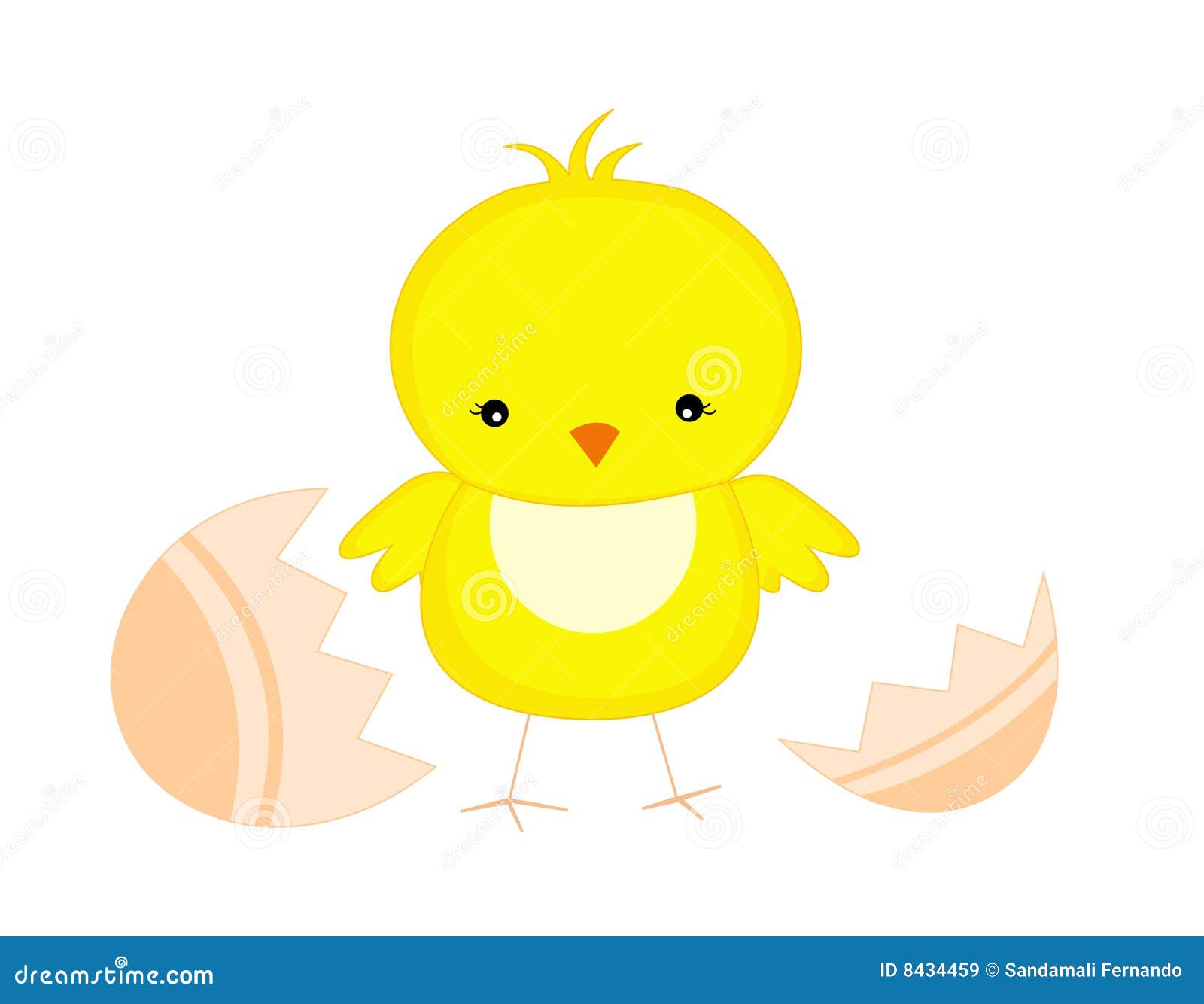 Easter Chick Cartoon Illustration For Coloring | CartoonDealer.com ...