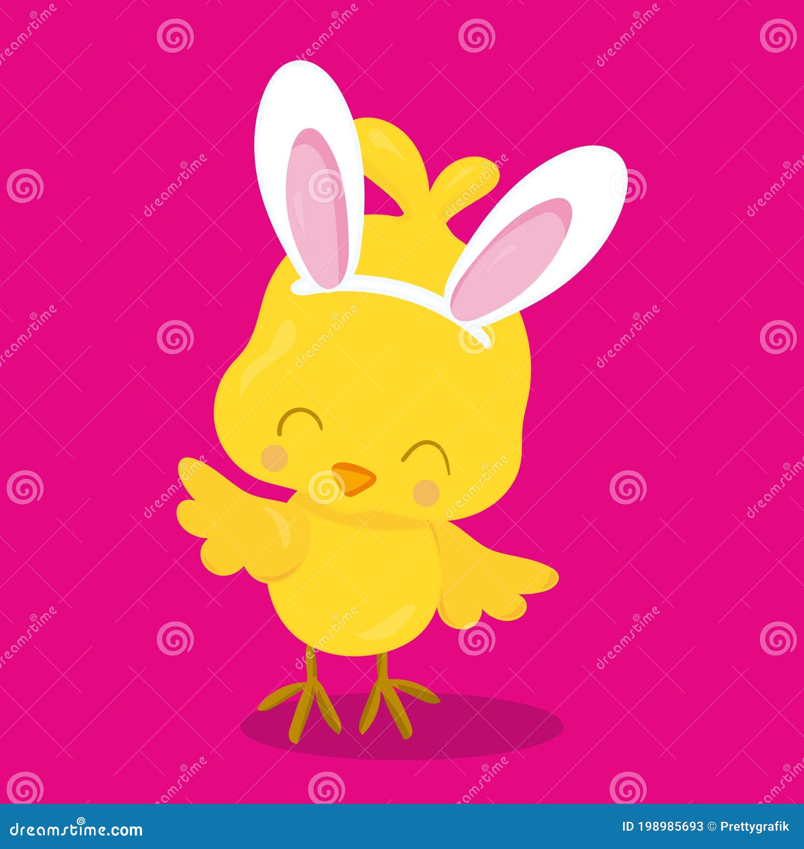 Easter Chick Yellow Ears 04 Stock Vector - Illustration of ears, chick ...