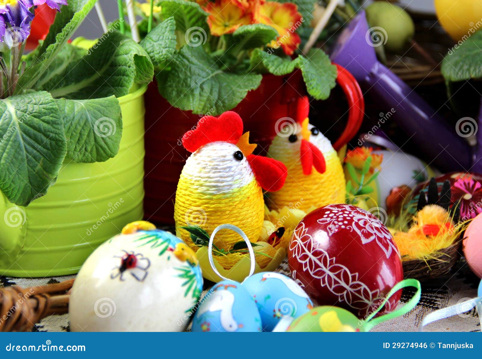 Easter chicken stock photo. Image of decoration, colours - 29274946