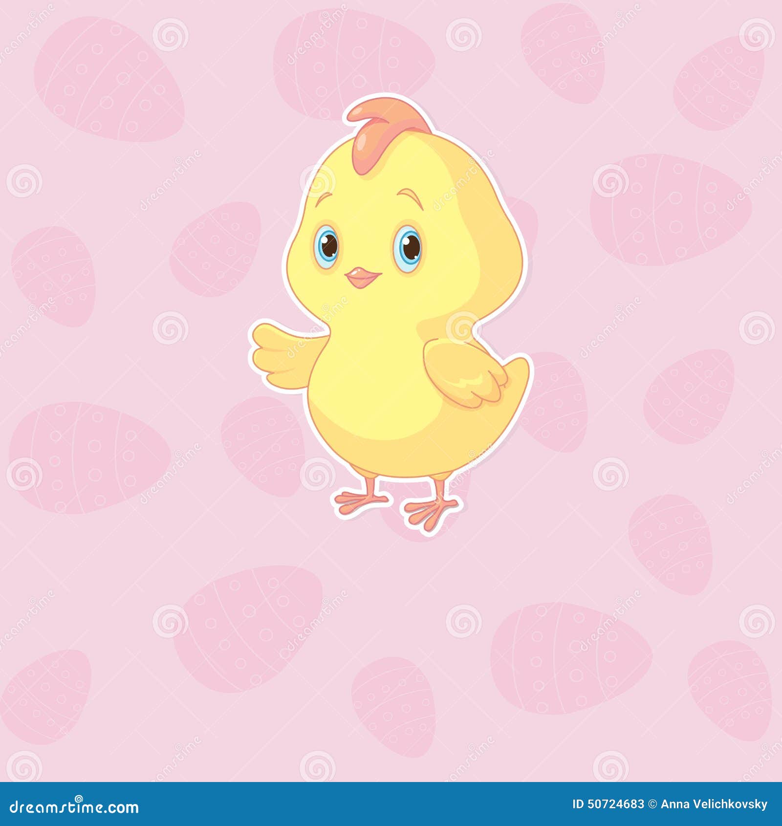 Easter chicken stock vector. Illustration of celebration - 50724683