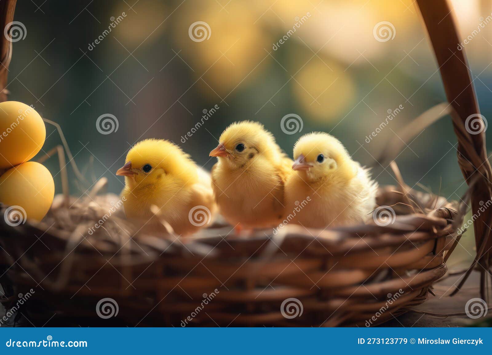 Easter chicken and eggs stock illustration. Illustration of colorful ...