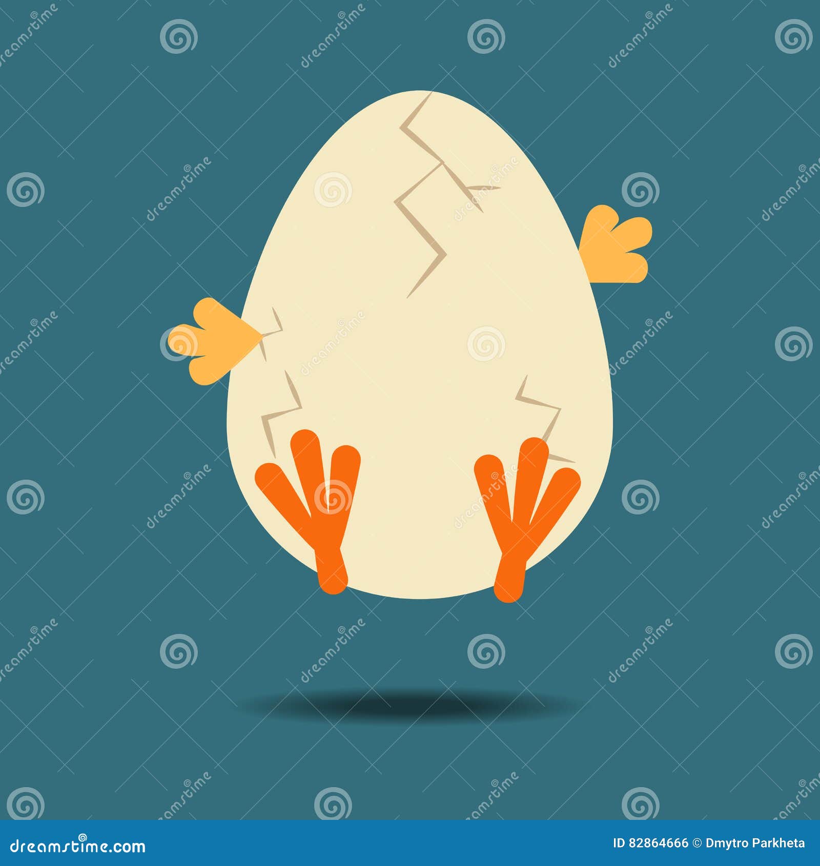 Easter Chicken Icon stock vector. Illustration of decoration - 82864666