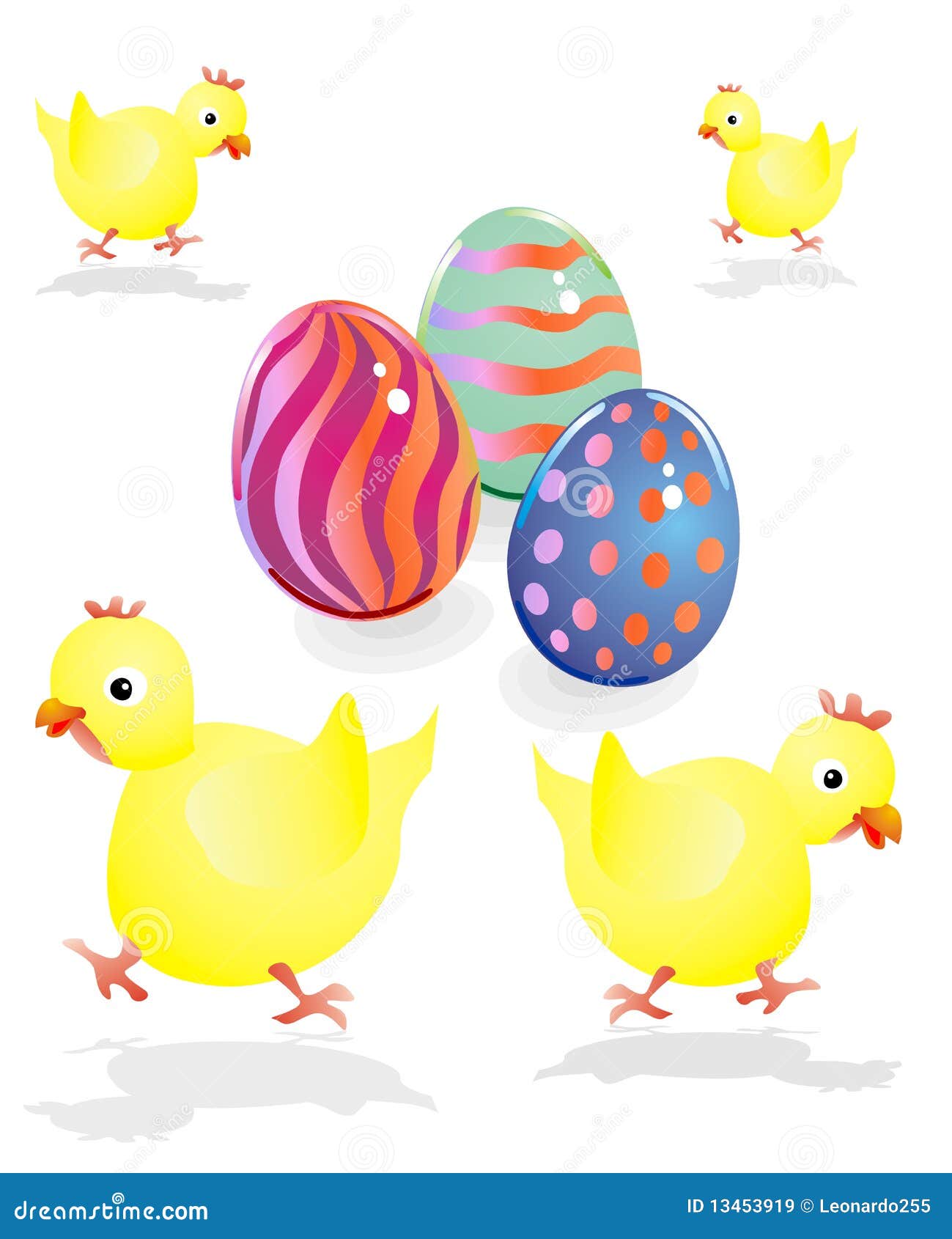 Two Easter Chickens In The Egg. Coloring Page Vector Illustration ...