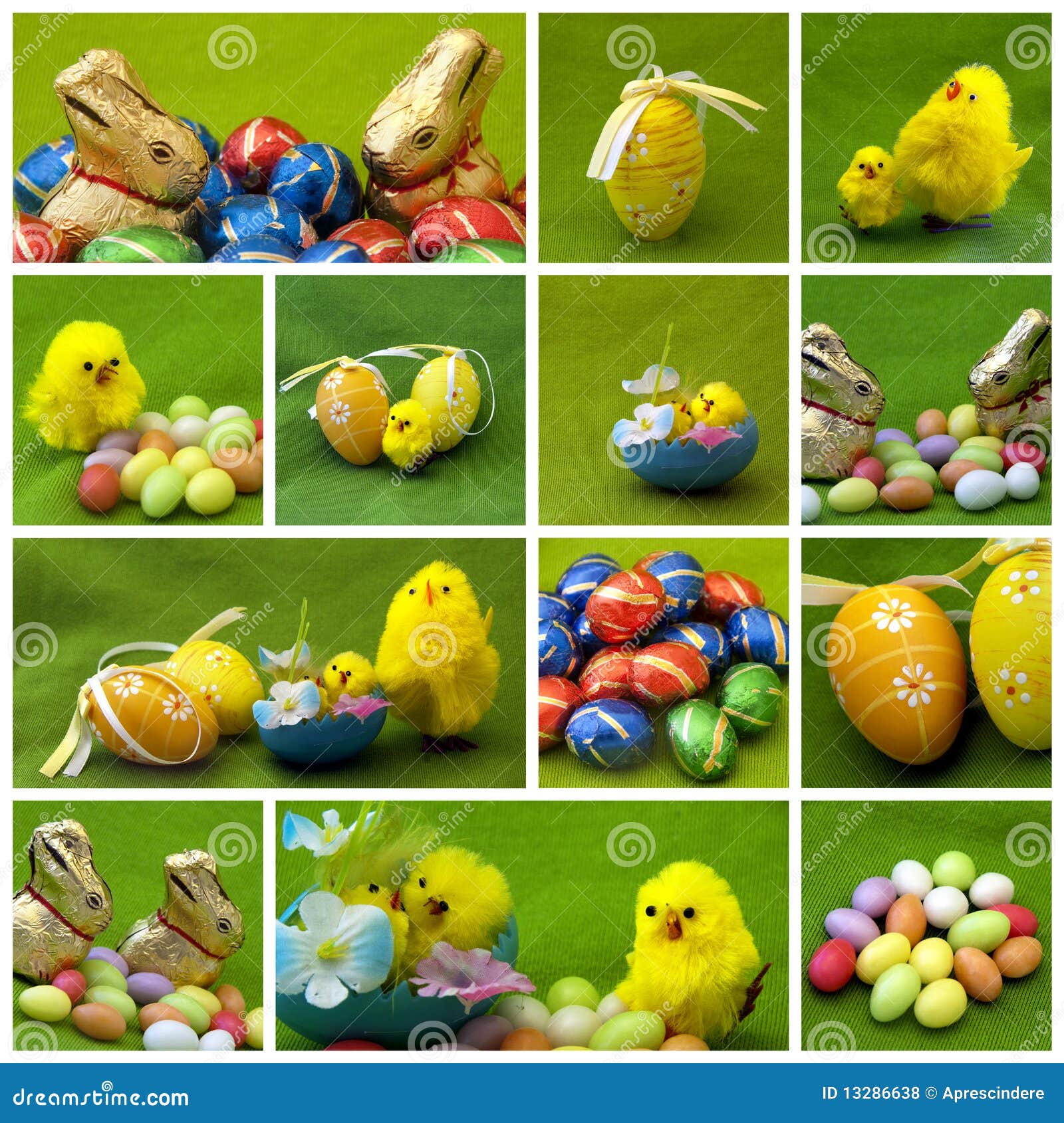 Easter collage stock photo. Image of born, bunny, christianity - 13286638