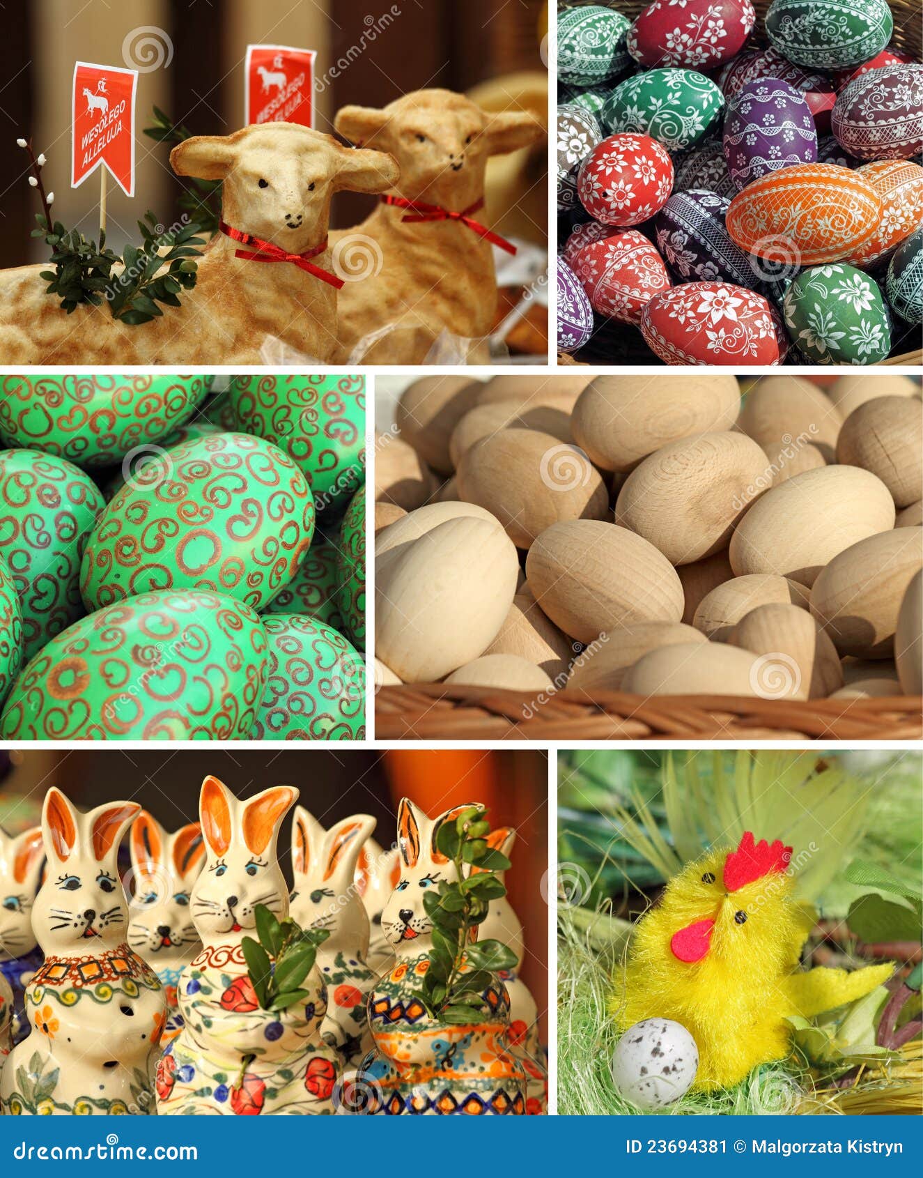 Easter collage stock image. Image of handmade, group - 23694381