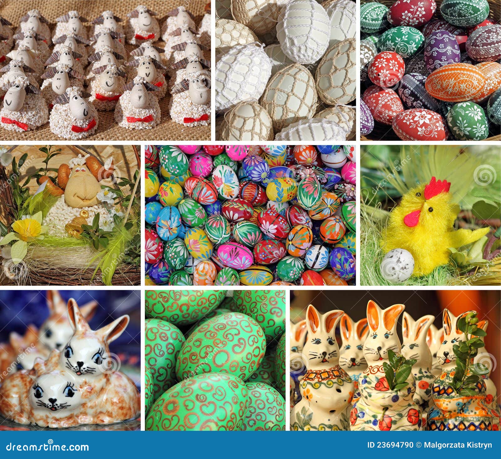 Easter collage stock photo. Image of eggs, bunny, icons - 23694790