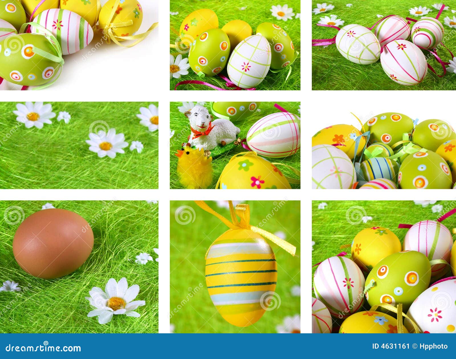 Easter collage stock image. Image of white, meadow, theme - 4631161