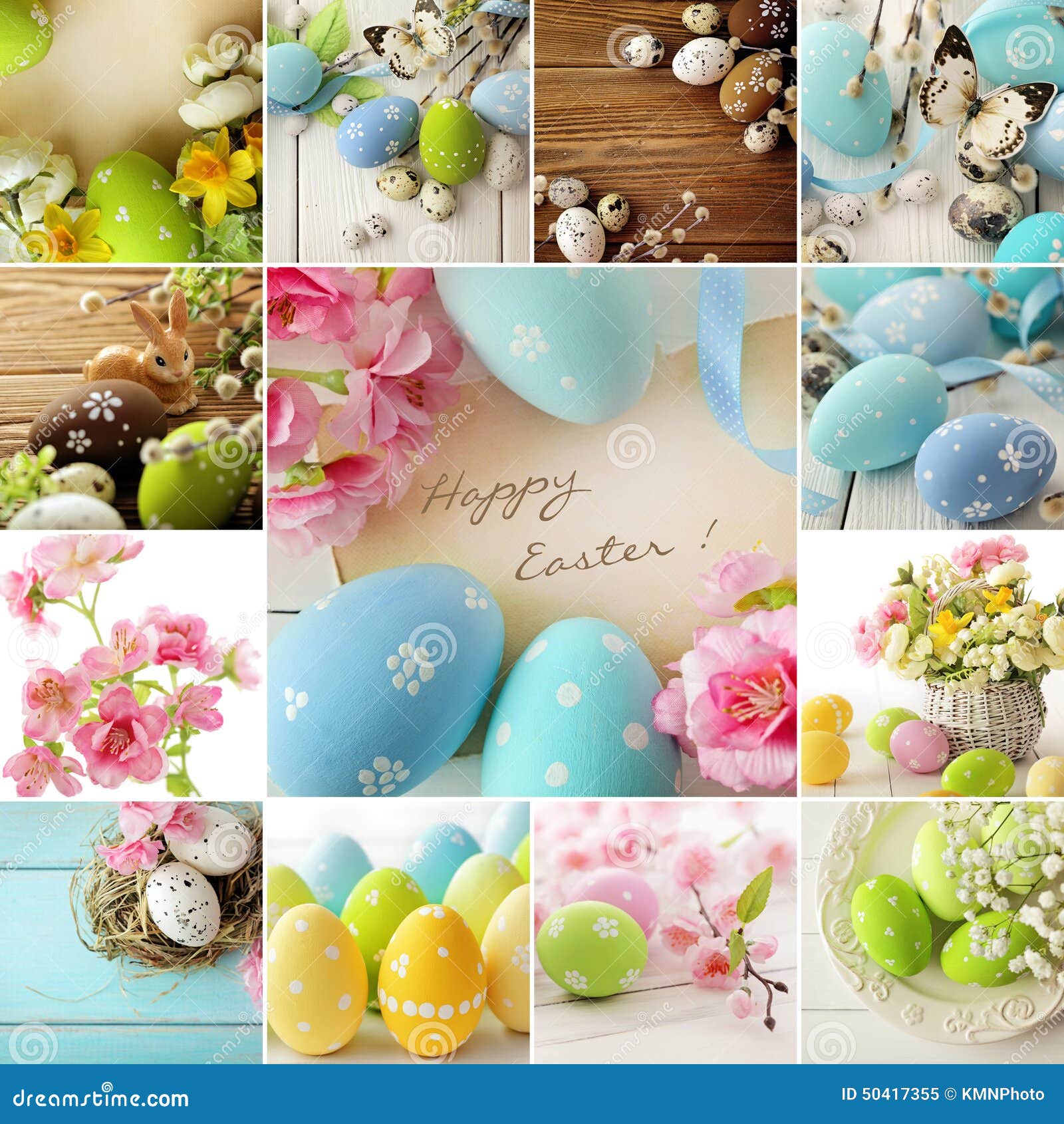Easter collage stock image. Image of collage, holiday - 50417355
