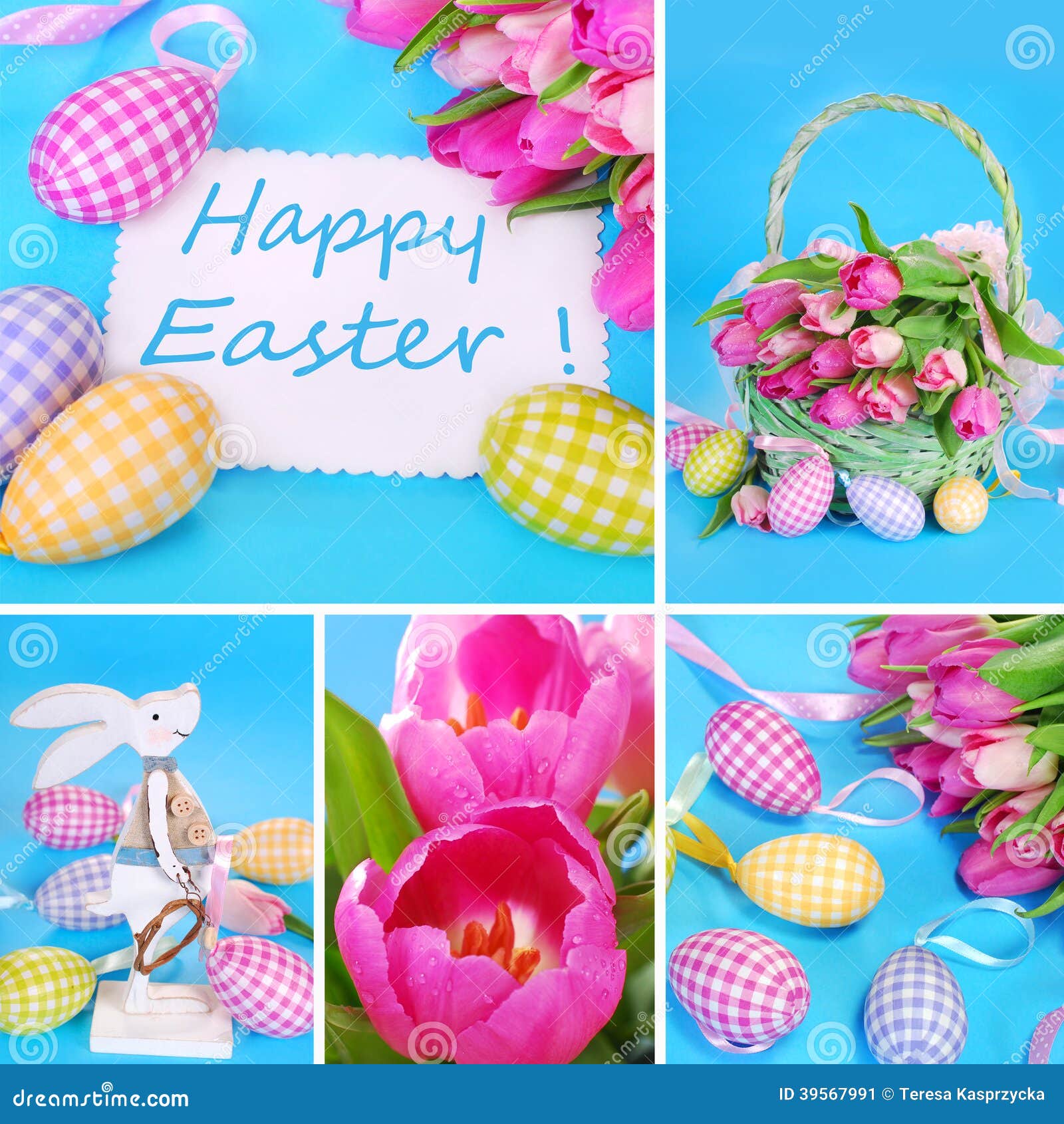 Easter Collage in Pastel Colors Stock Image - Image of card, idea: 39567991