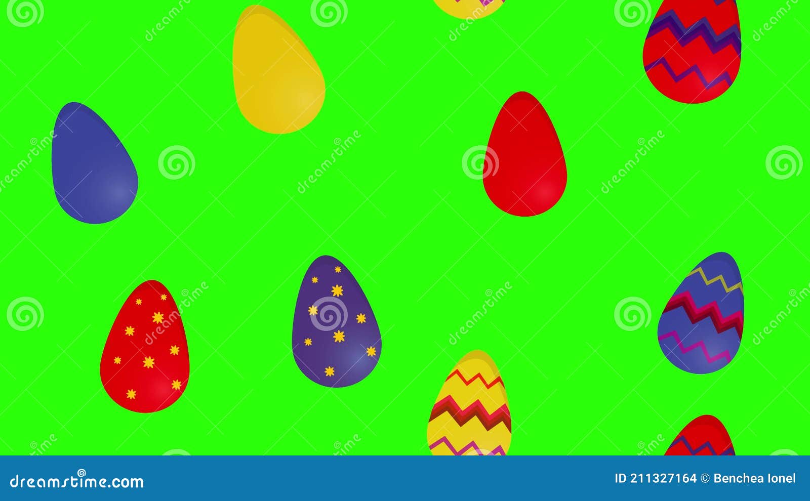 Easter Colored Eggs Animation , Chroma Key, Graphic Source Stock ...