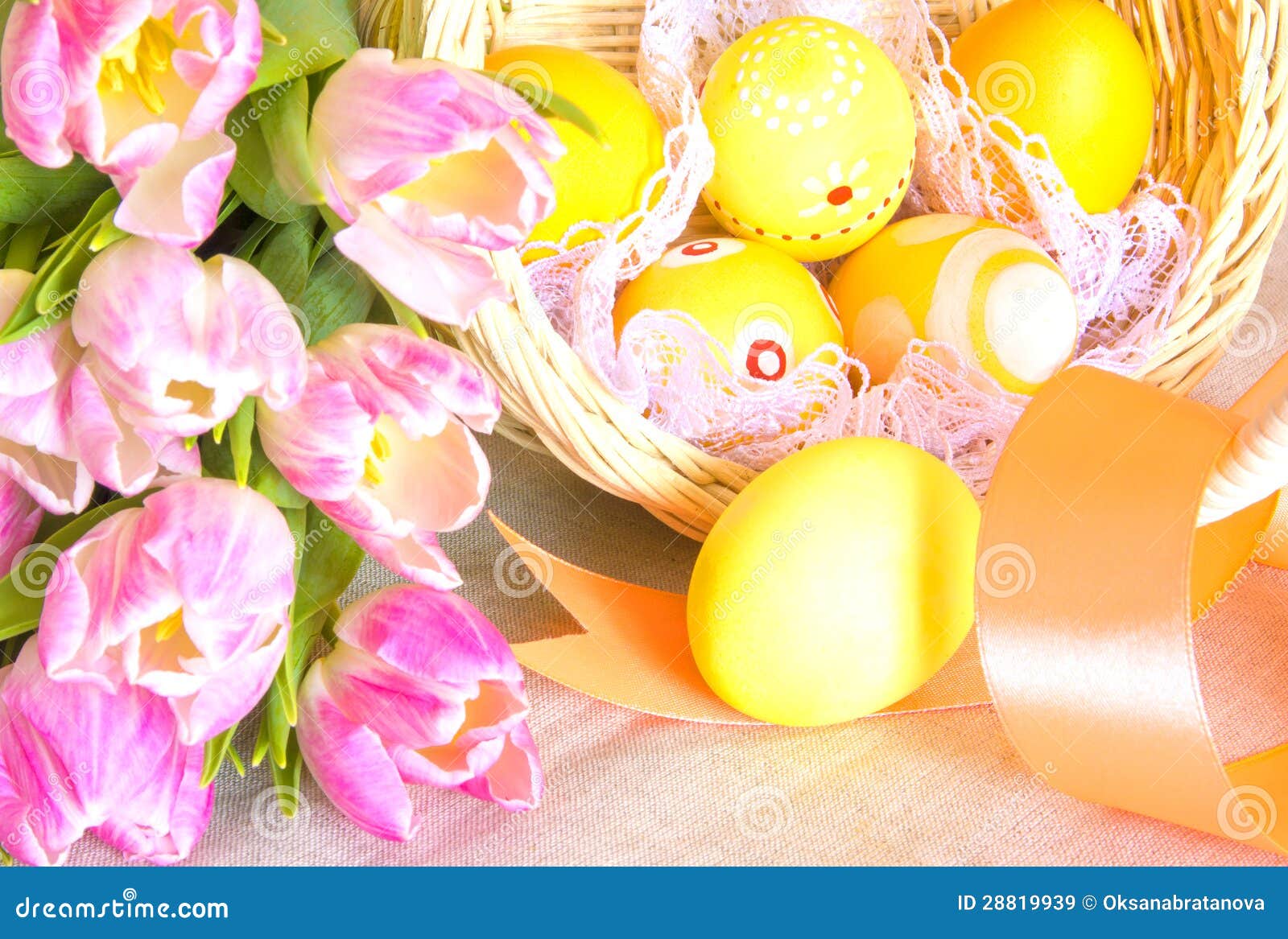 Easter concept stock image. Image of basket, bunch, bouquet - 28819939