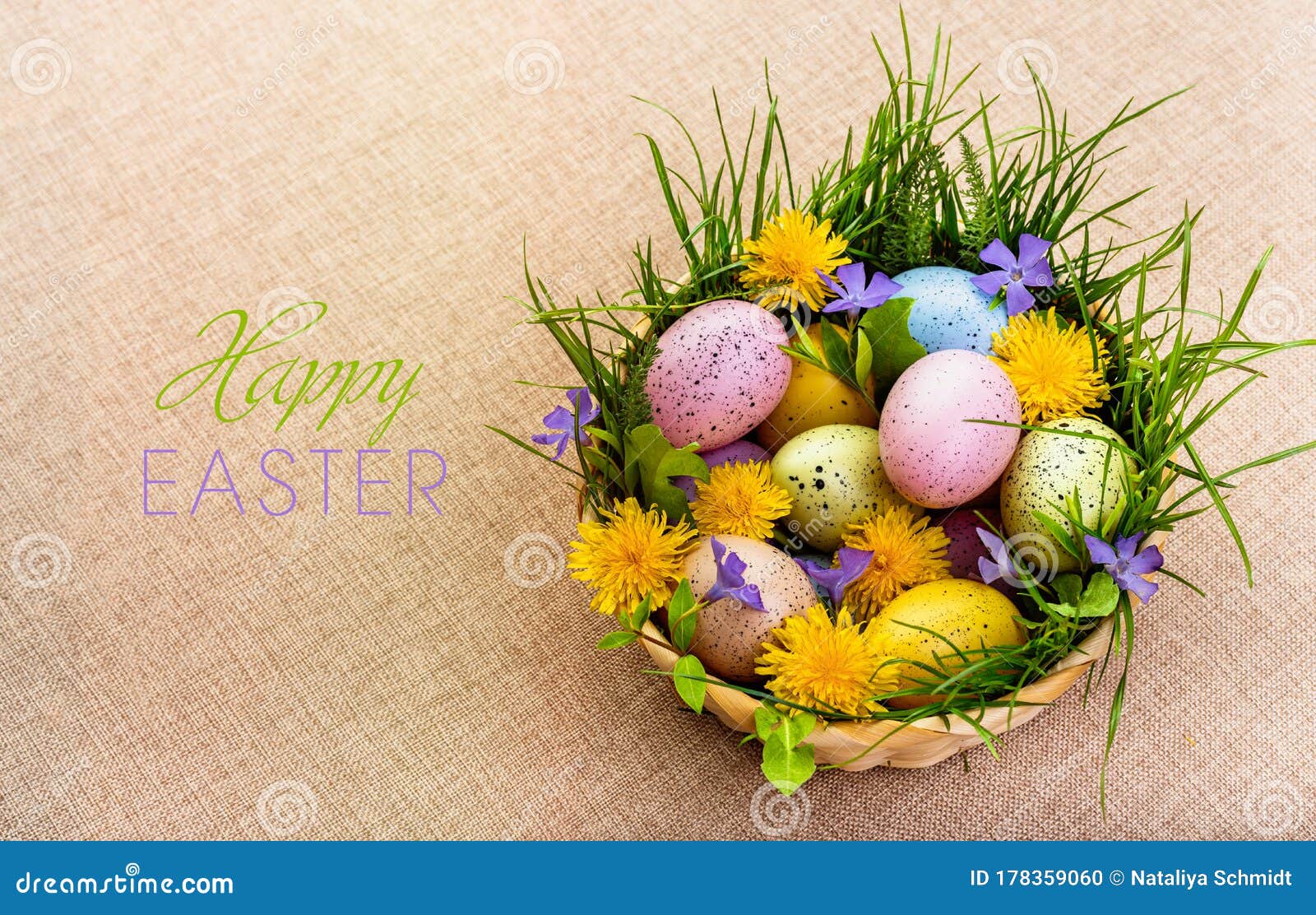 Easter. Congratulations on the Spring Holiday of Easter Stock Photo ...