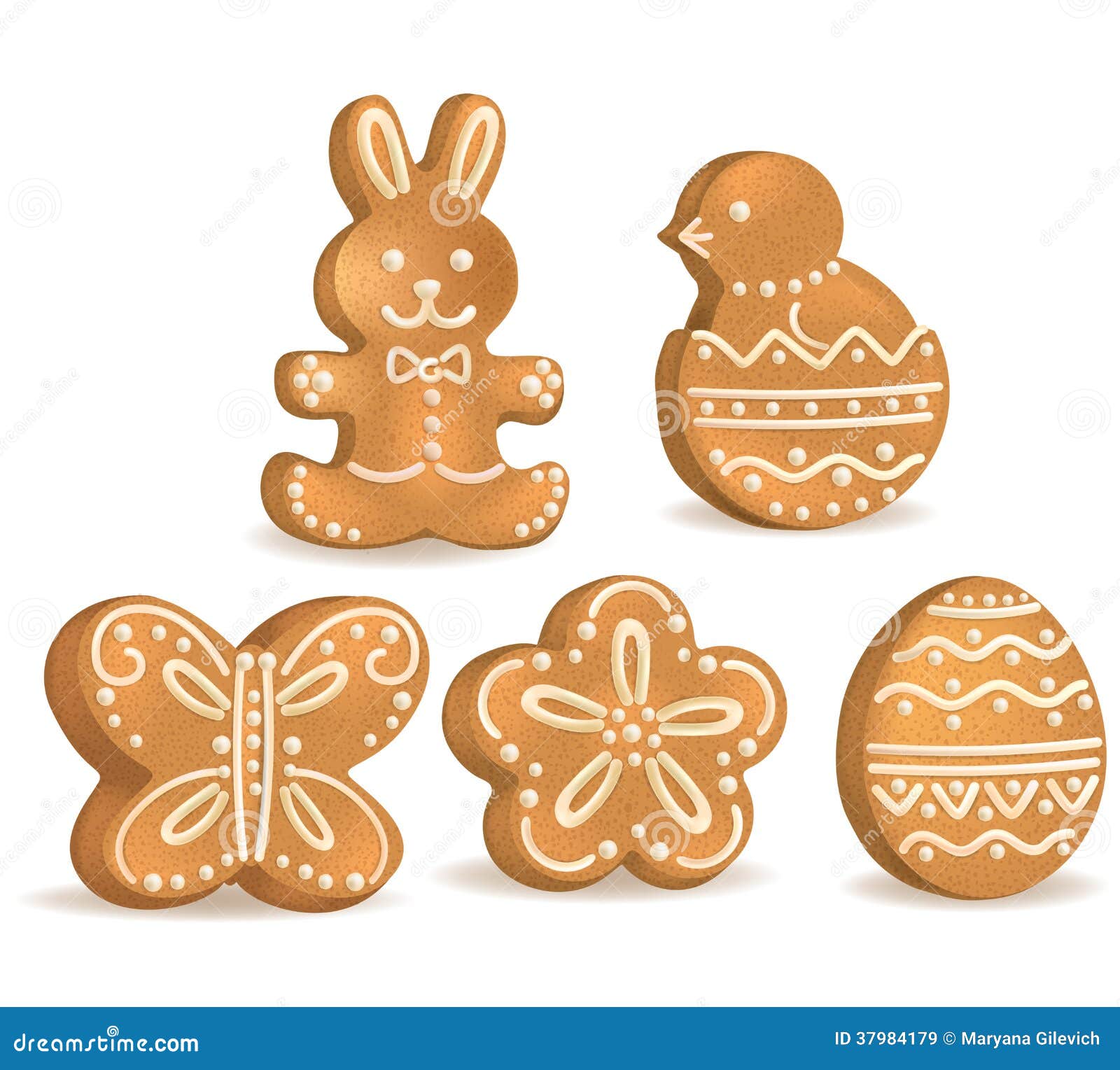 Easter cookies stock vector. Illustration of easter, animal - 37984179