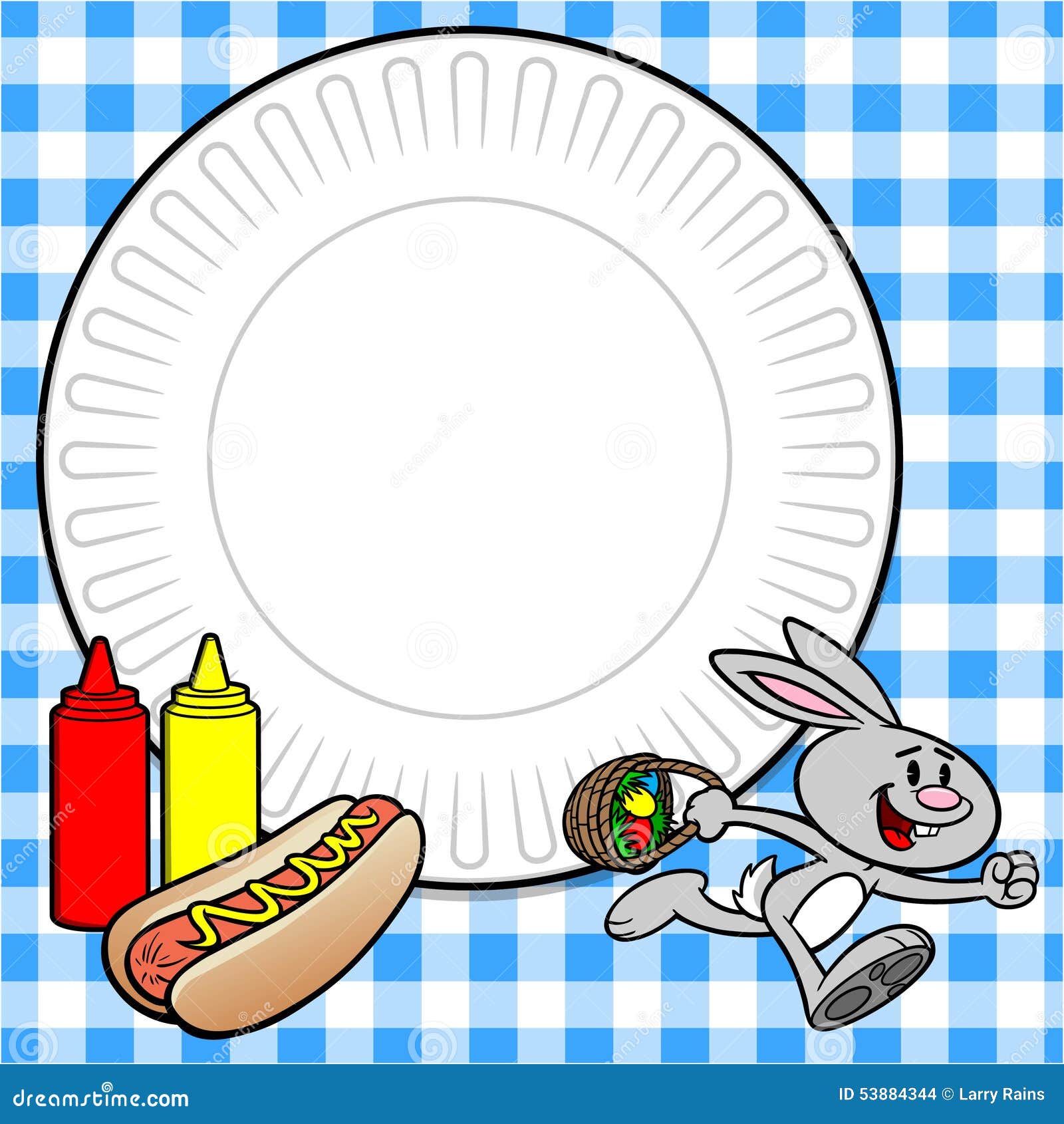 Easter Cookout stock vector. Illustration of menu, pattern - 53884344