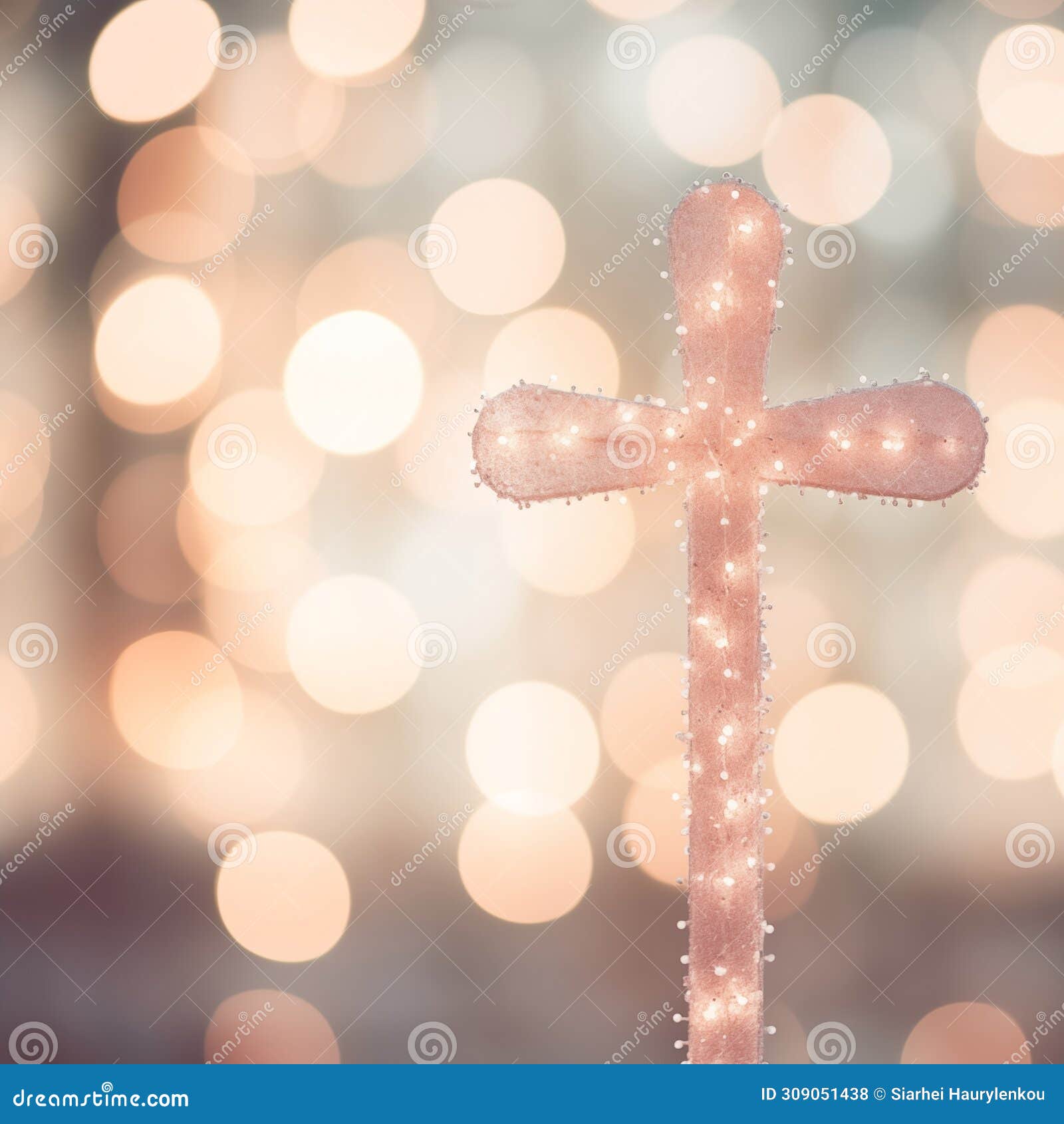 Easter Cross. Bokeh. Happy Holy Easter! High Resolution. Stock ...