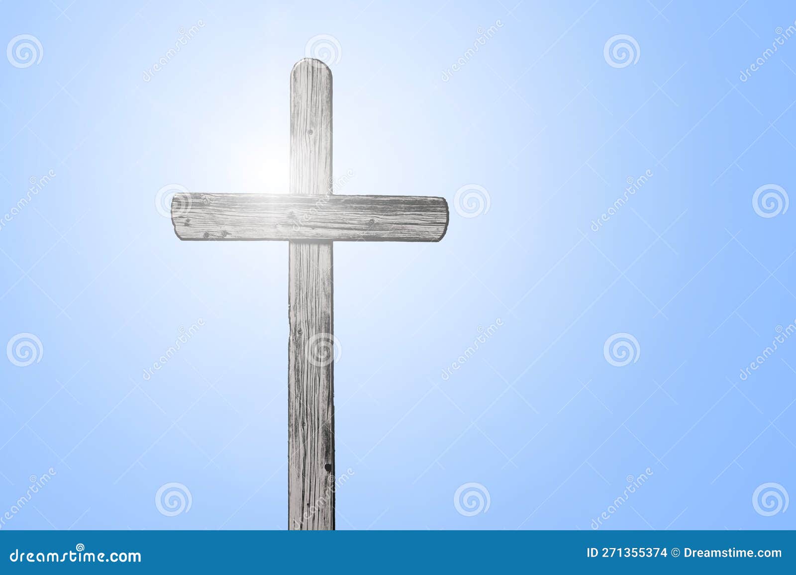 A Easter Cross on the Nature Background Stock Photo - Image of faith ...