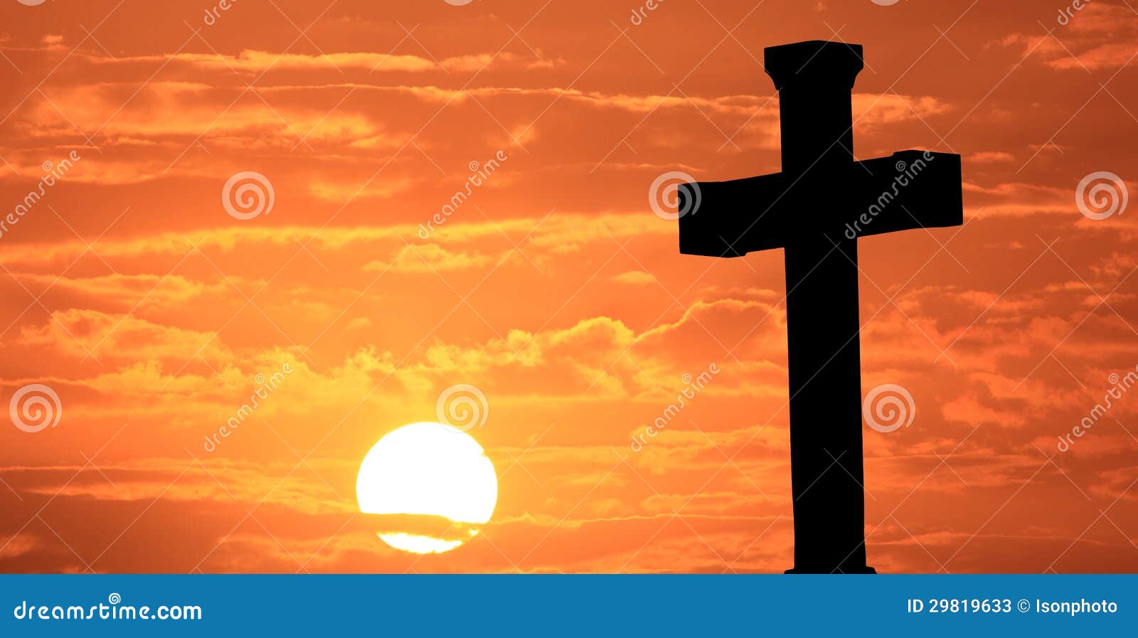 Easter cross at sunrise stock image. Image of easter - 29819633