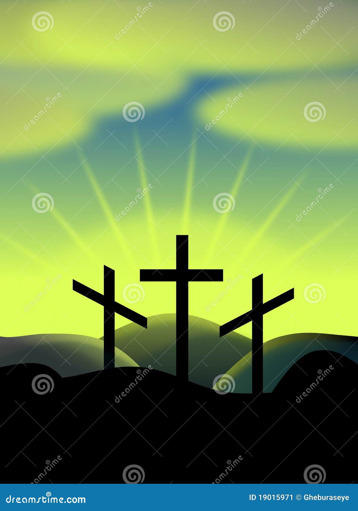 Easter Crosses Stock Image - Image: 19015971