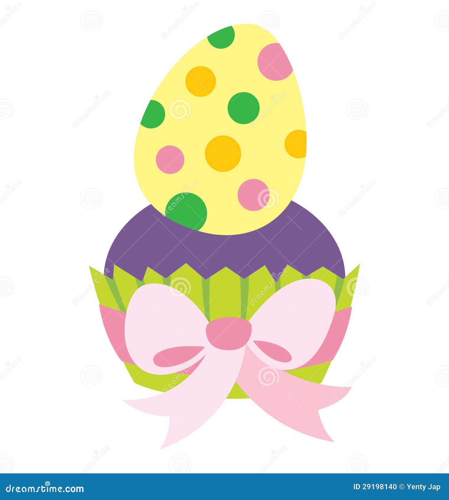 Easter Cupcake stock illustration. Illustration of seasonal - 29198140