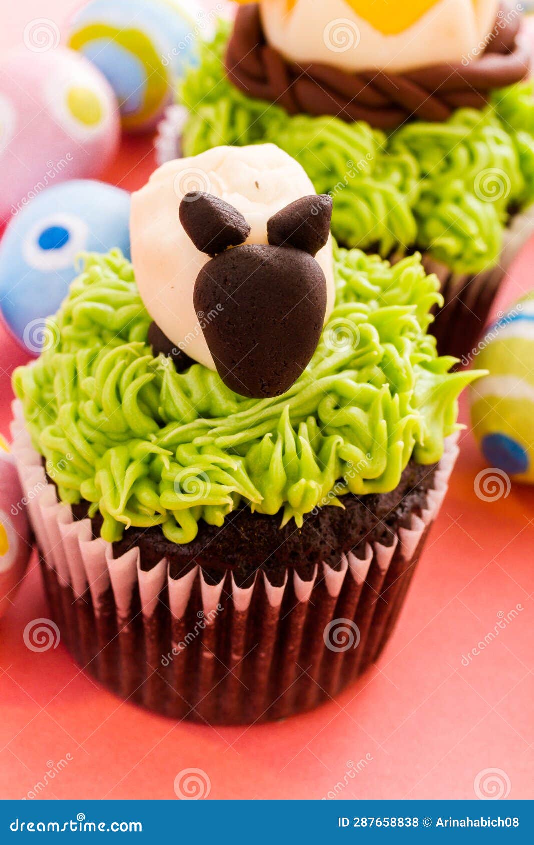 Easter cupcakes stock photo. Image of sweets, pastrie - 287658838