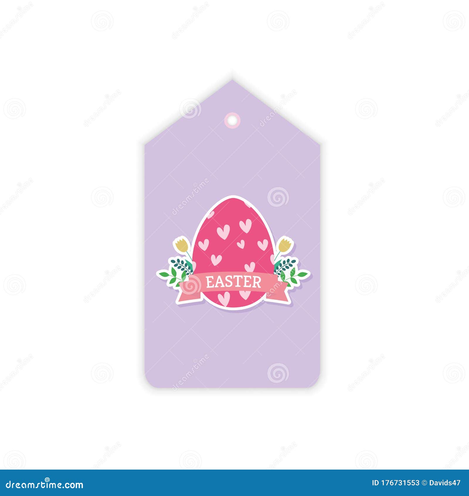 Easter day label stock vector. Illustration of text - 176731553