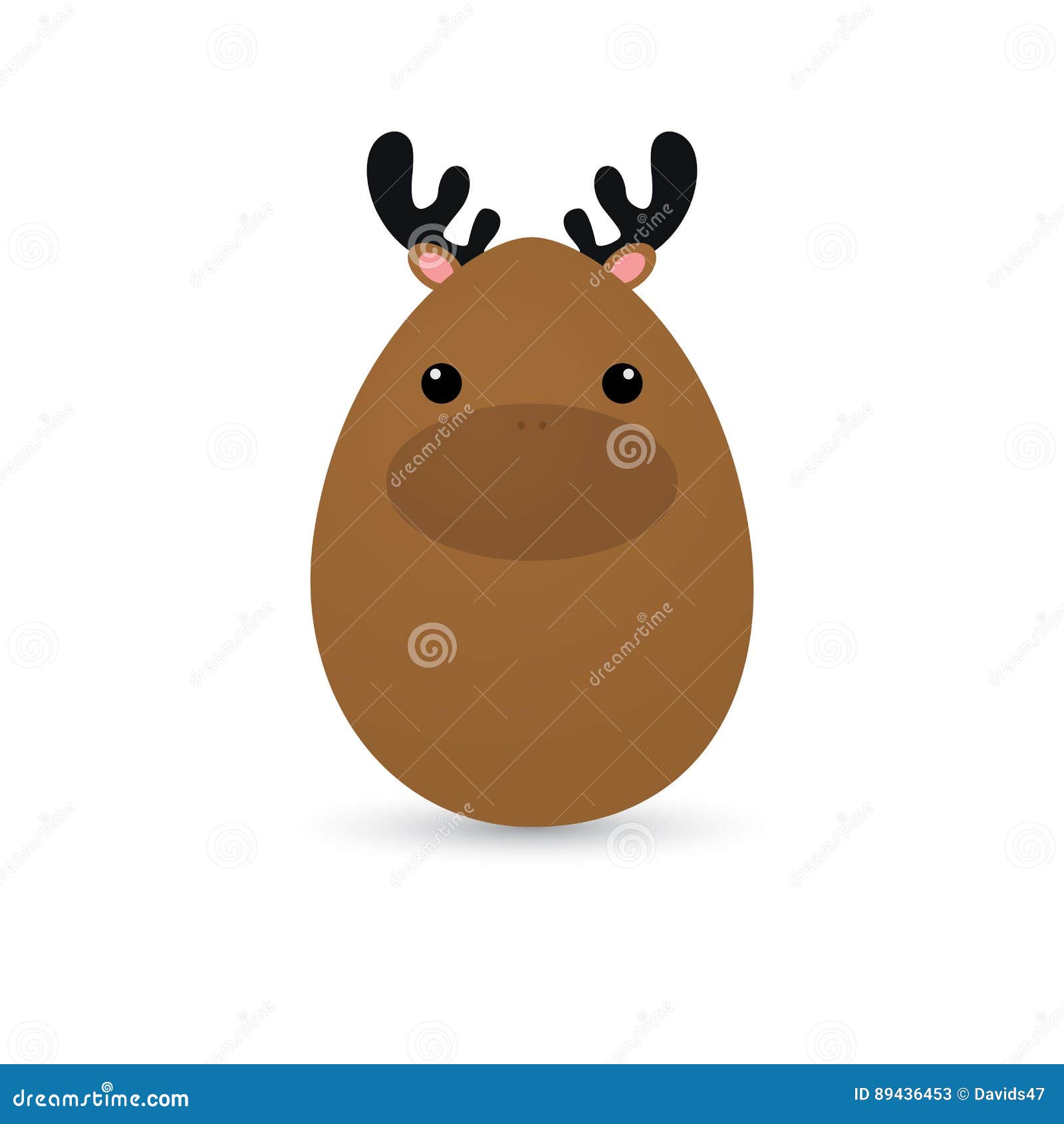 Easter dear Egg stock vector. Illustration of clipart - 89436453