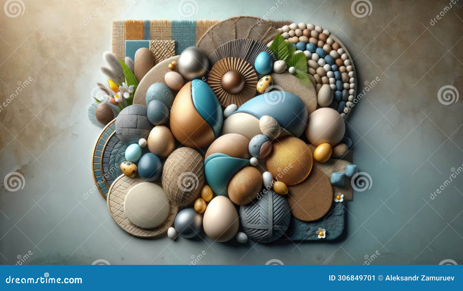 Easter Decor Mix of Textures, Featuring Glossy, Matte, and Rough ...