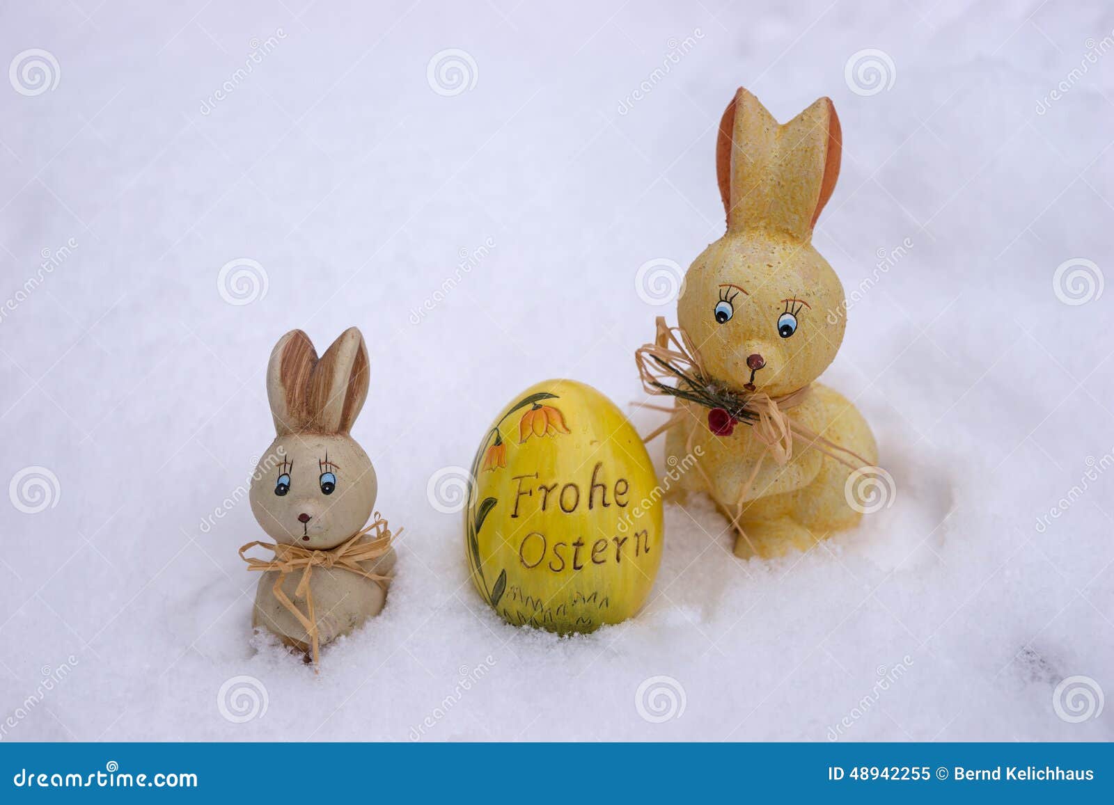 Easter decoration in snow stock image. Image of cold - 48942255