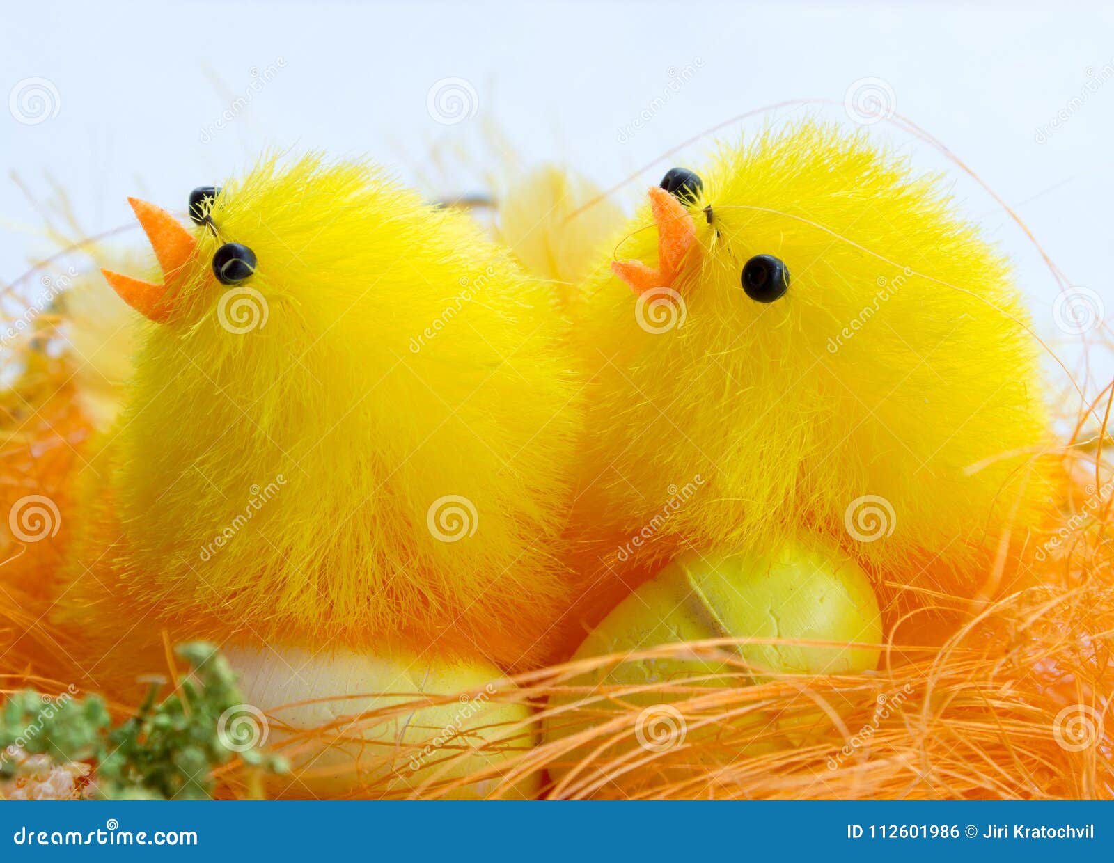 Easter Decorations - Chickens with Eggs Stock Photo - Image of religion ...