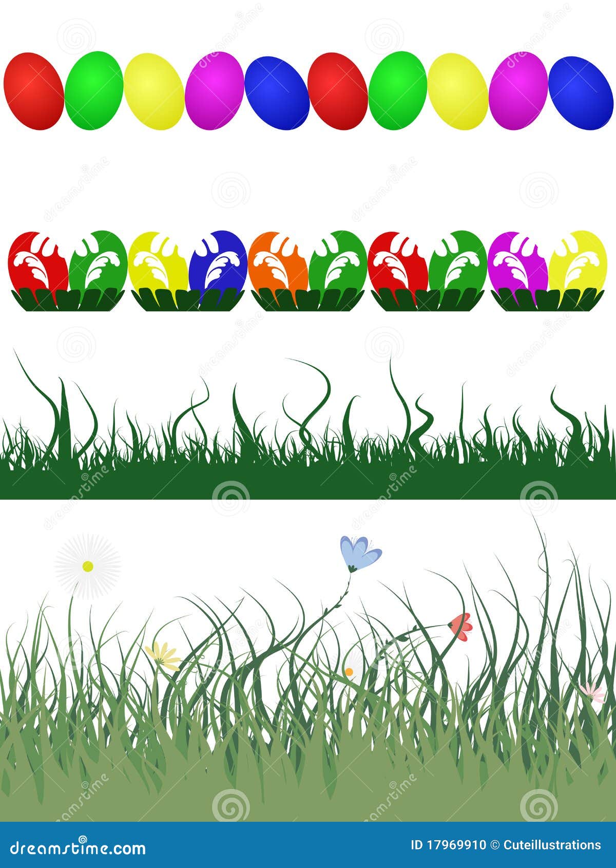 Easter Decorative Borders Stock Illustrations – 471 Easter Decorative ...