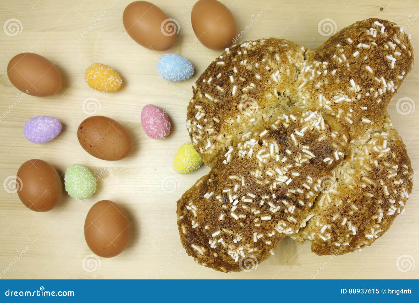 Easter dove cake stock image. Image of bakery, slice - 88937615