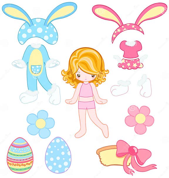 Easter dress up stock vector. Illustration of shoes, beautiful - 28880875