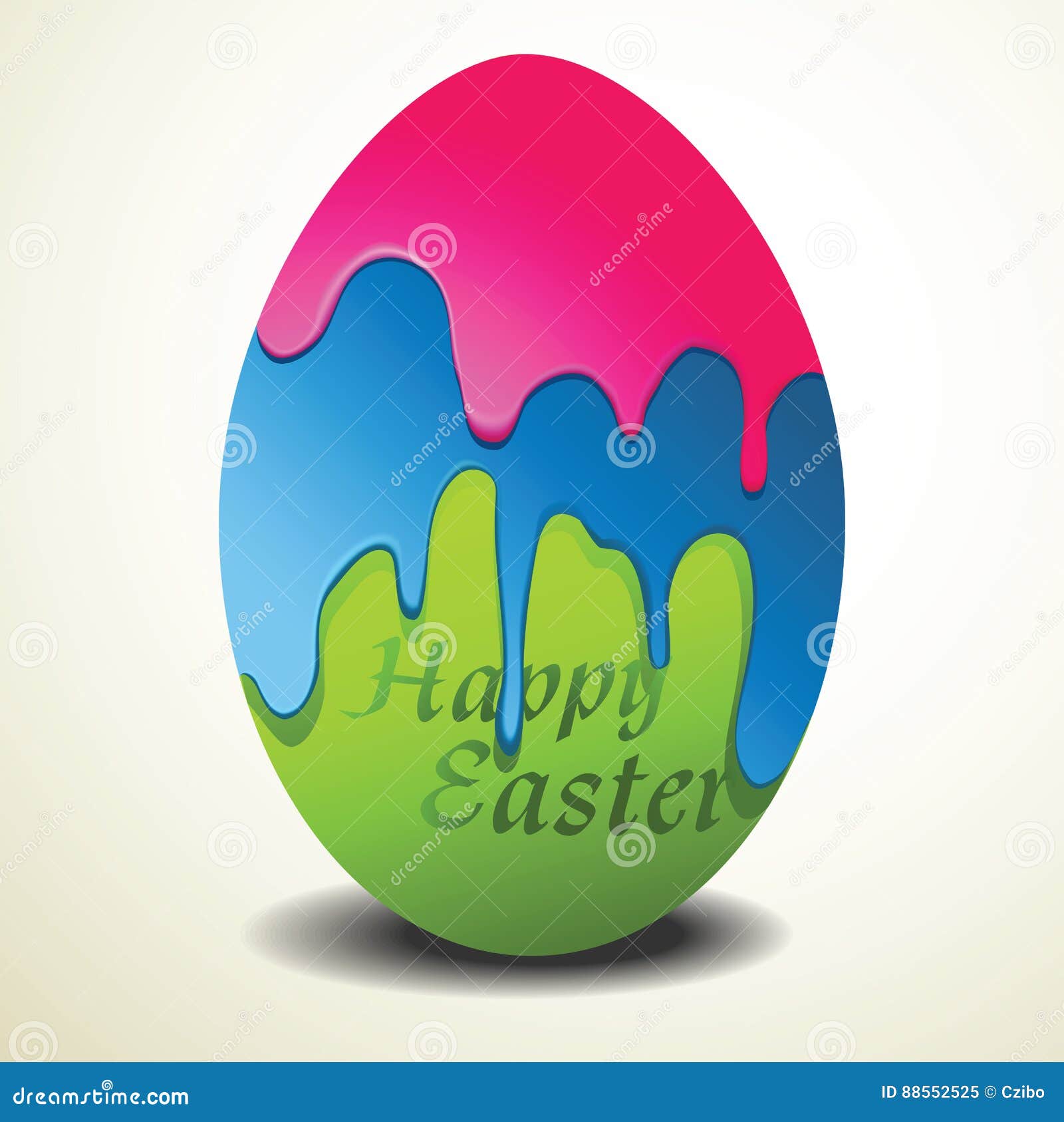 Easter egg stock vector. Illustration of beautiful, abstract - 88552525